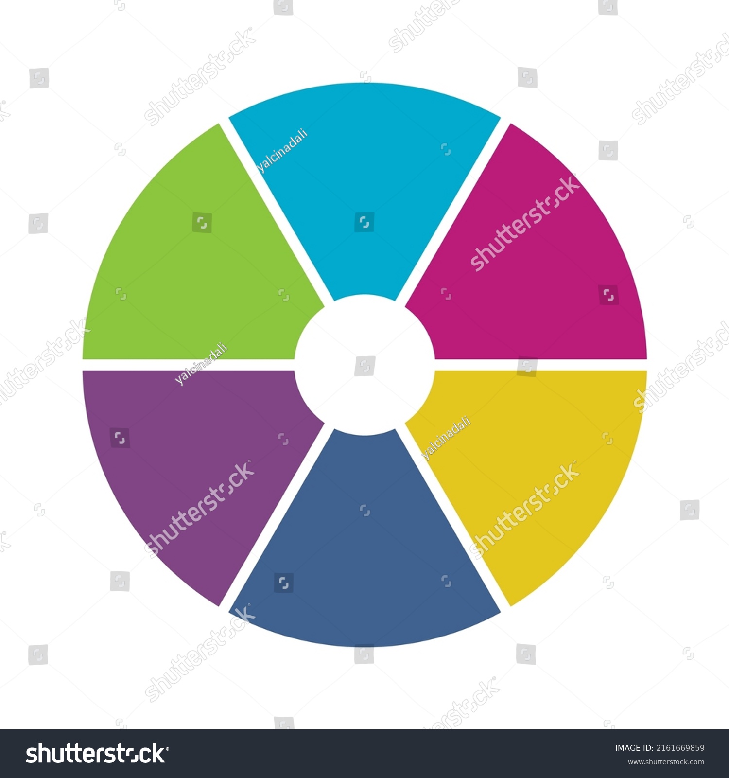 Pie Chart Vector Colorful Circle Diagram Stock Vector (Royalty Free ...