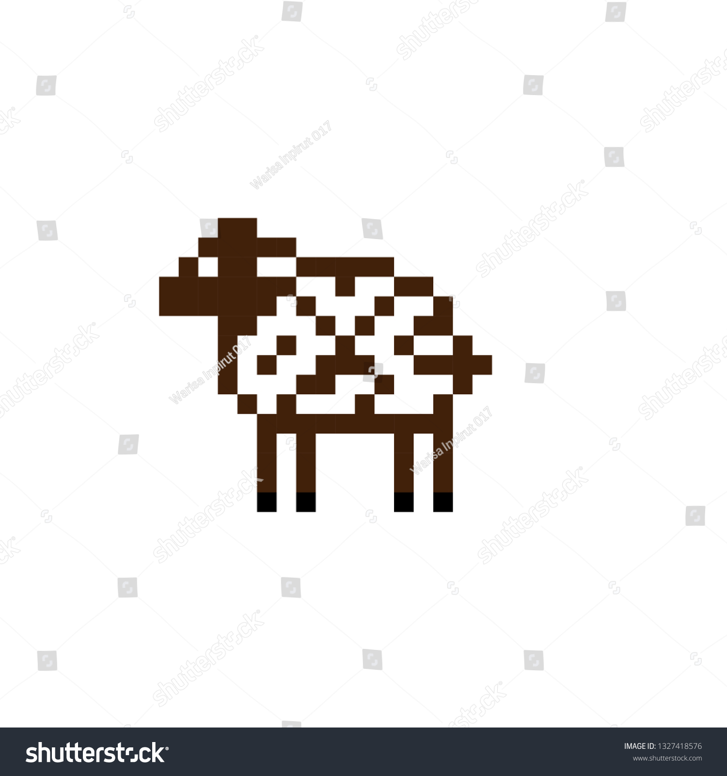 Pixel Art Sheep: เวกเตอร์สต็อก (ปลอดค่าลิขสิทธิ์) 1327418576 | Shutterstock
