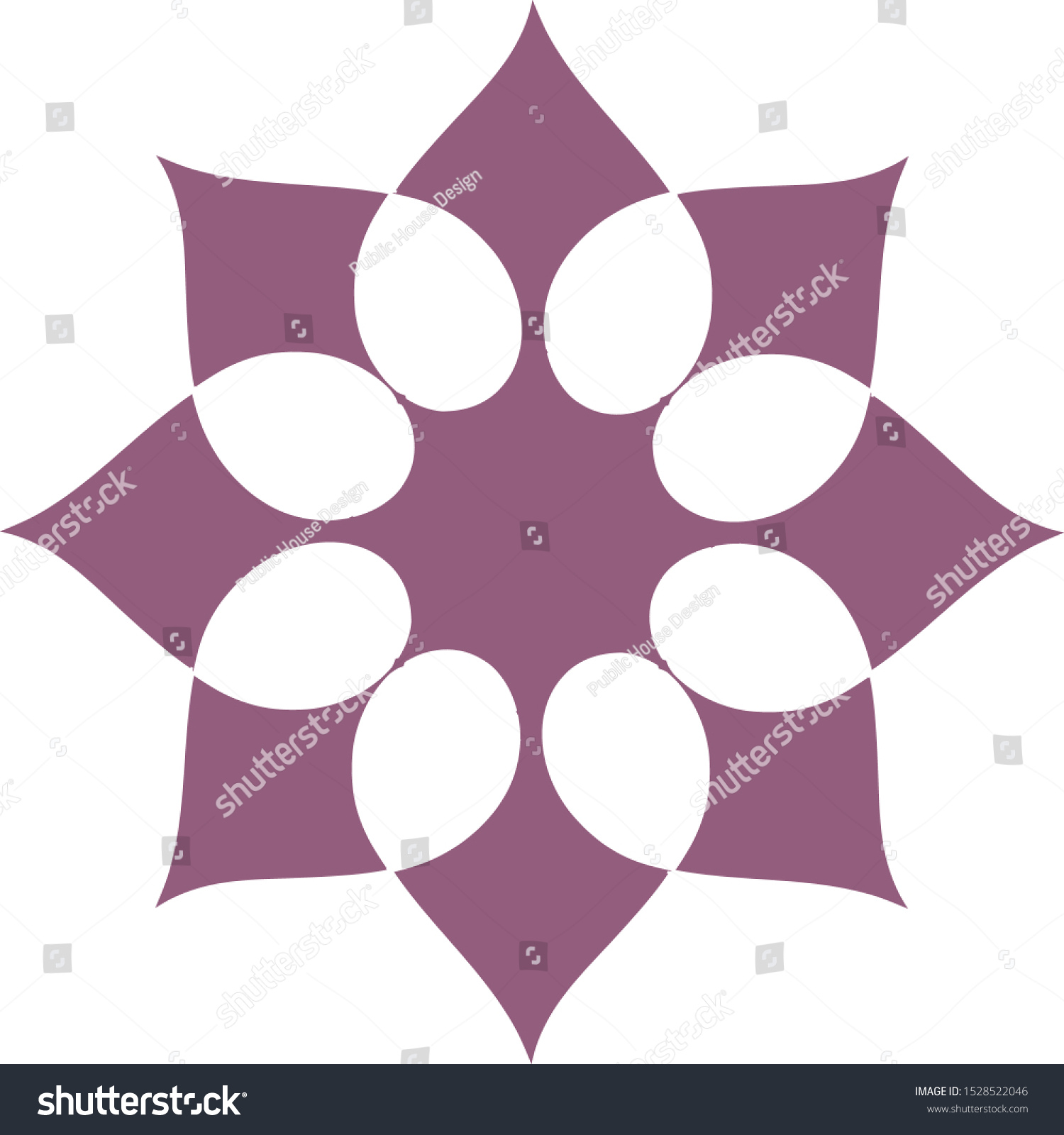 8 Point Star Graphic Decal Logo Stock Vector (Royalty Free) 1528522046 ...