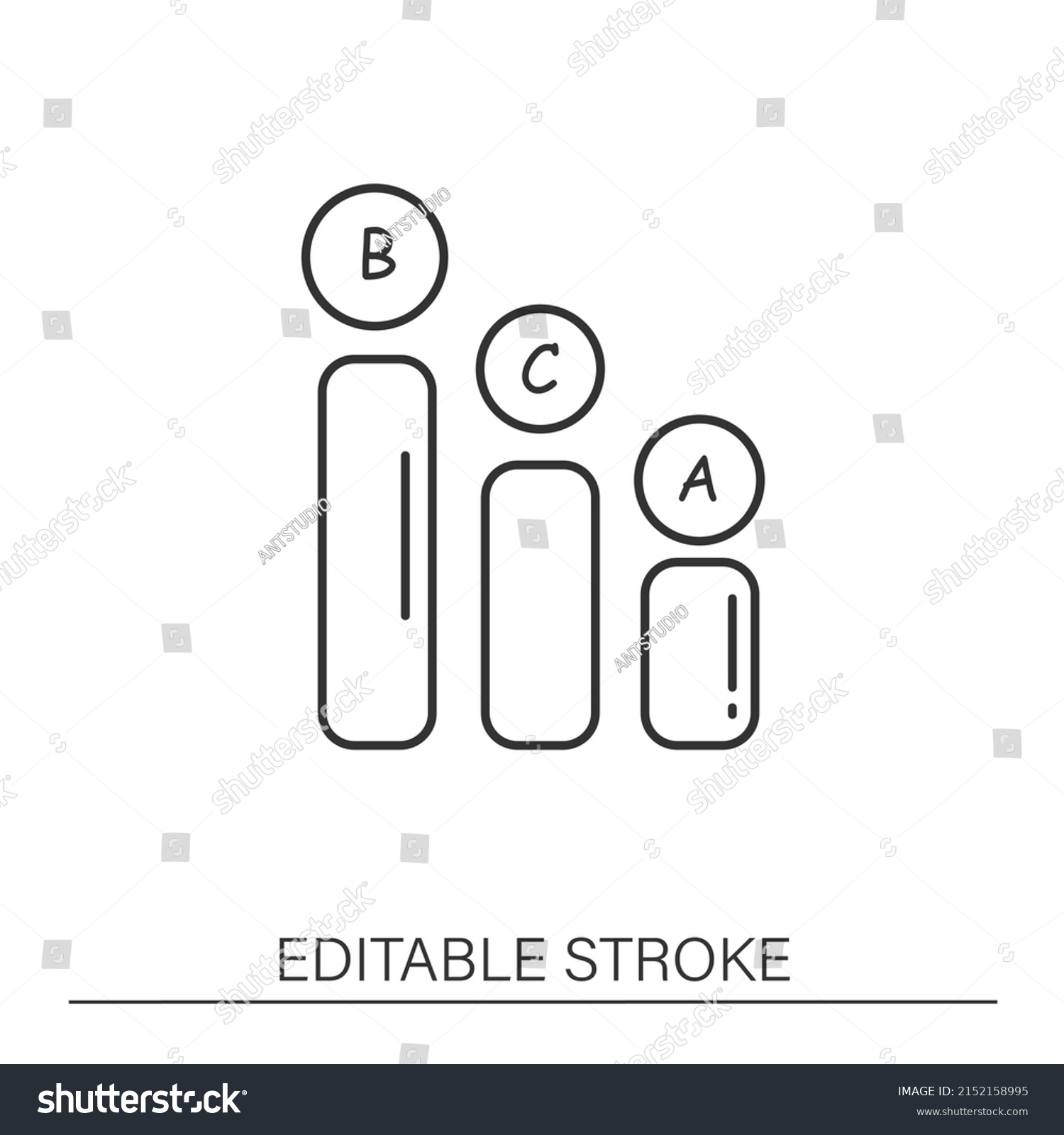 Poll Data Chart Line Icon Graph Stock Vector (Royalty Free) 2152158995 ...