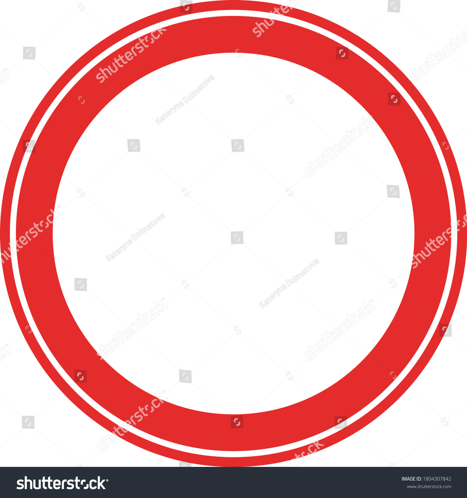 Prohibited Simple Red Sign Icon Stock Vector (Royalty Free) 1804307842 ...