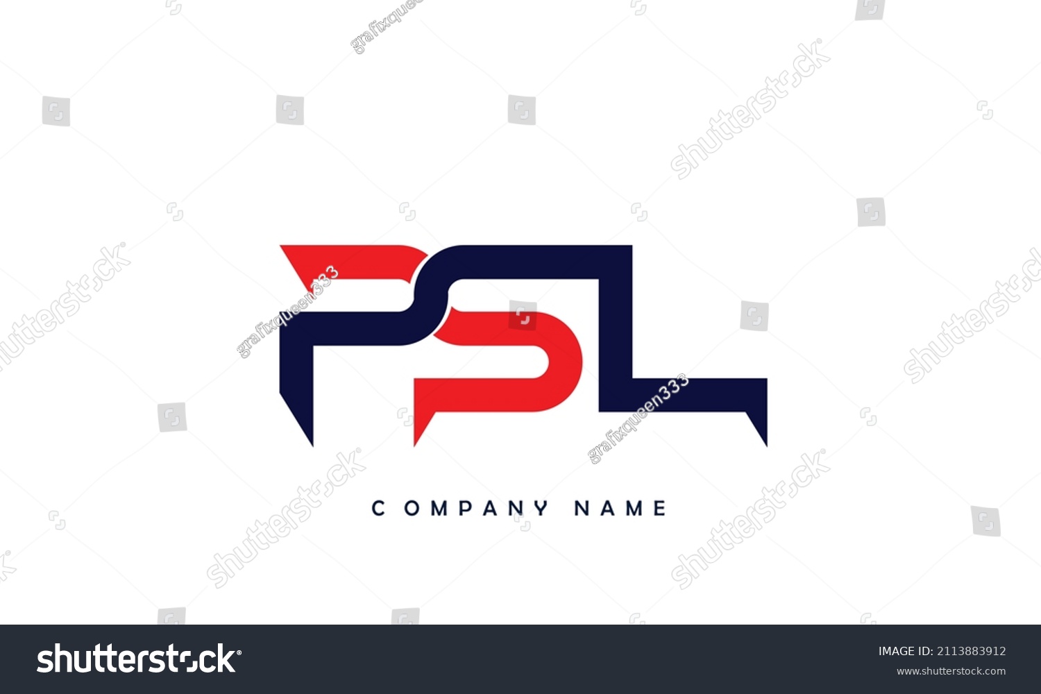 Psl Alphabets Letters Logo Monogram Stock Vector (Royalty Free ...