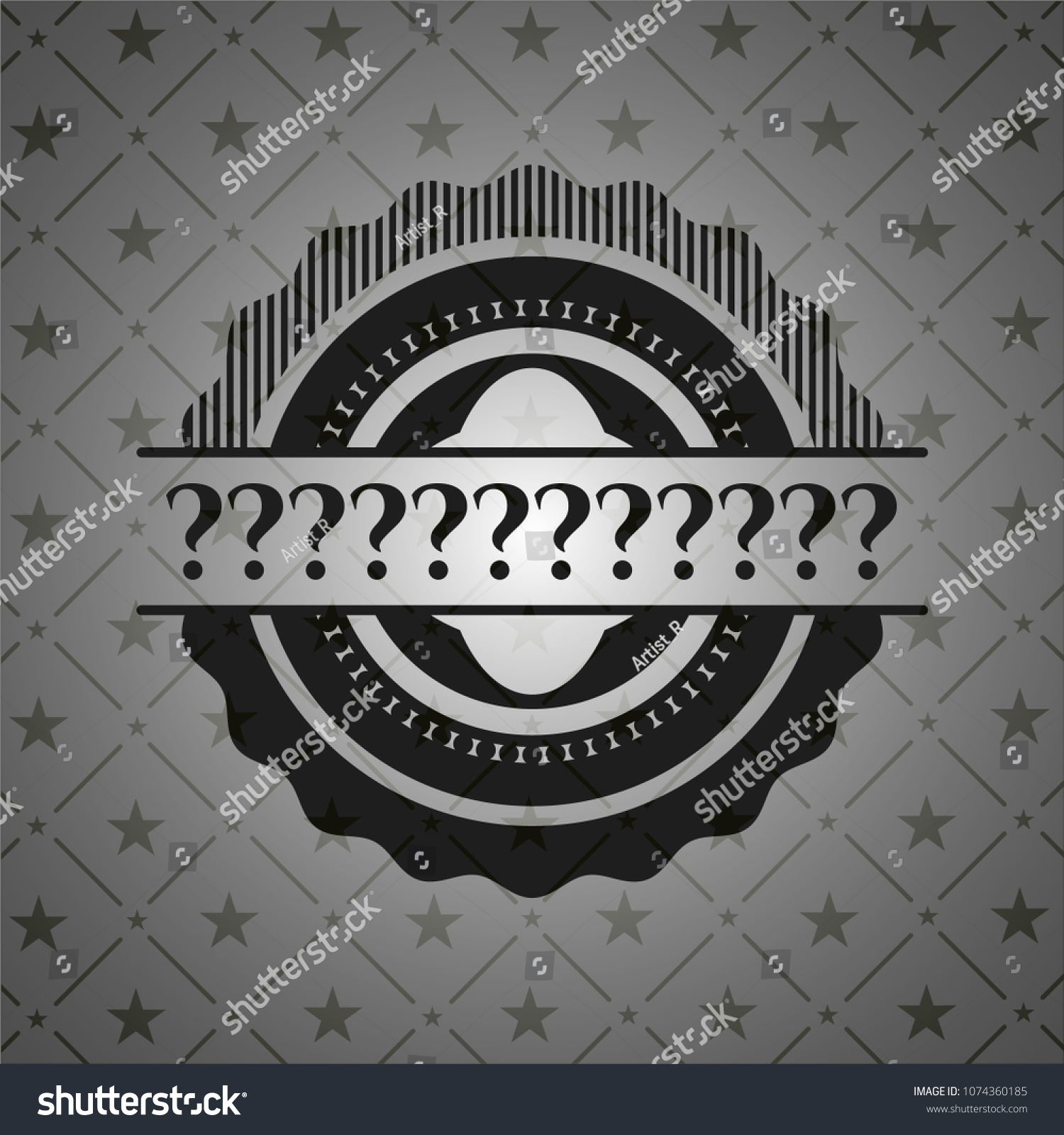 Question Mark Retro Style Black Emblem Stock Vector (Royalty Free ...