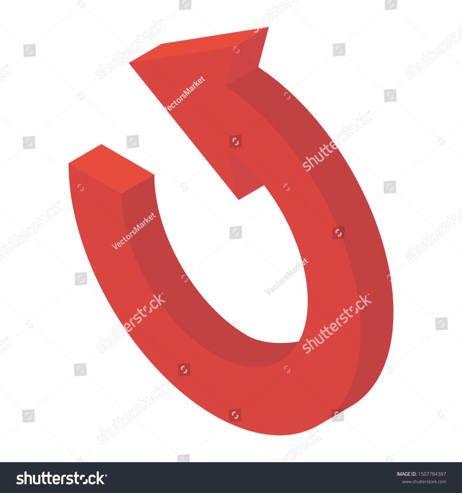 Reload Symbol Vector Circular Arrow Design Stock Vector (Royalty Free ...