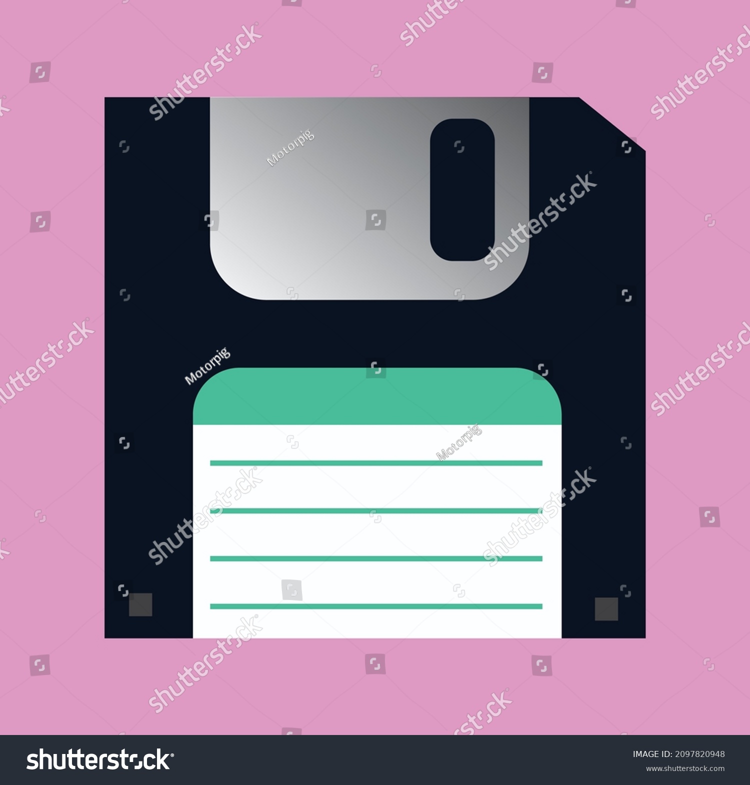1980 Retrowave Icon 144 Floppy Disk Stock Vector (Royalty Free) 2097820948