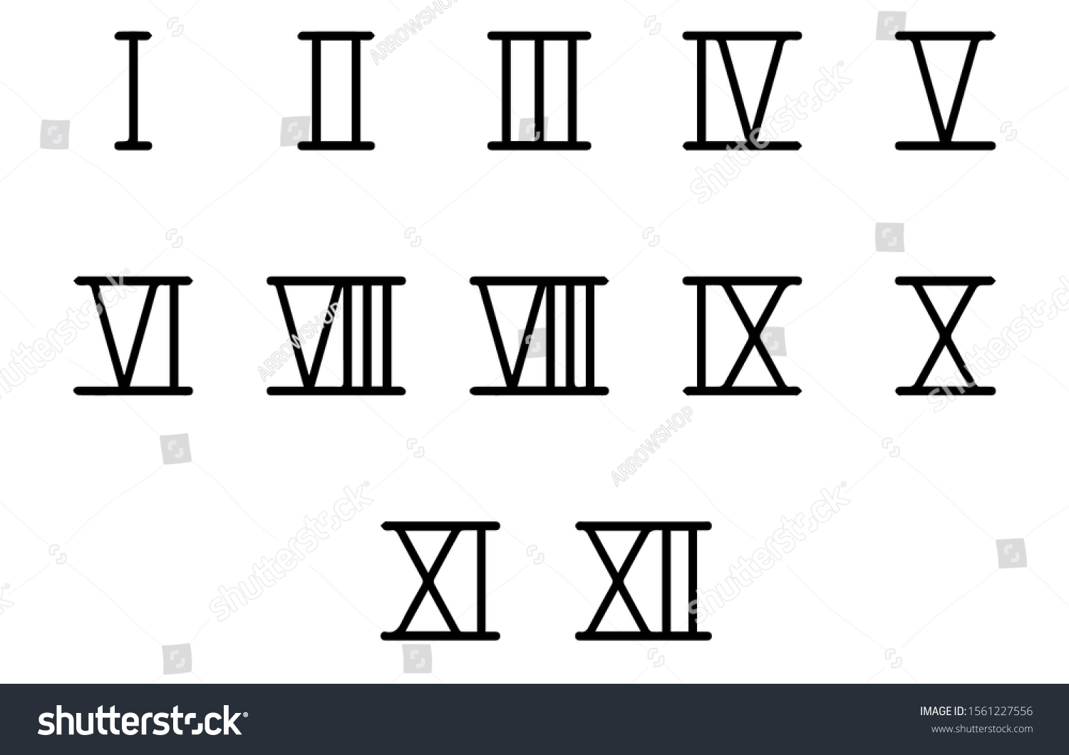 5,953 Roman numeral icon Images, Stock Photos & Vectors | Shutterstock