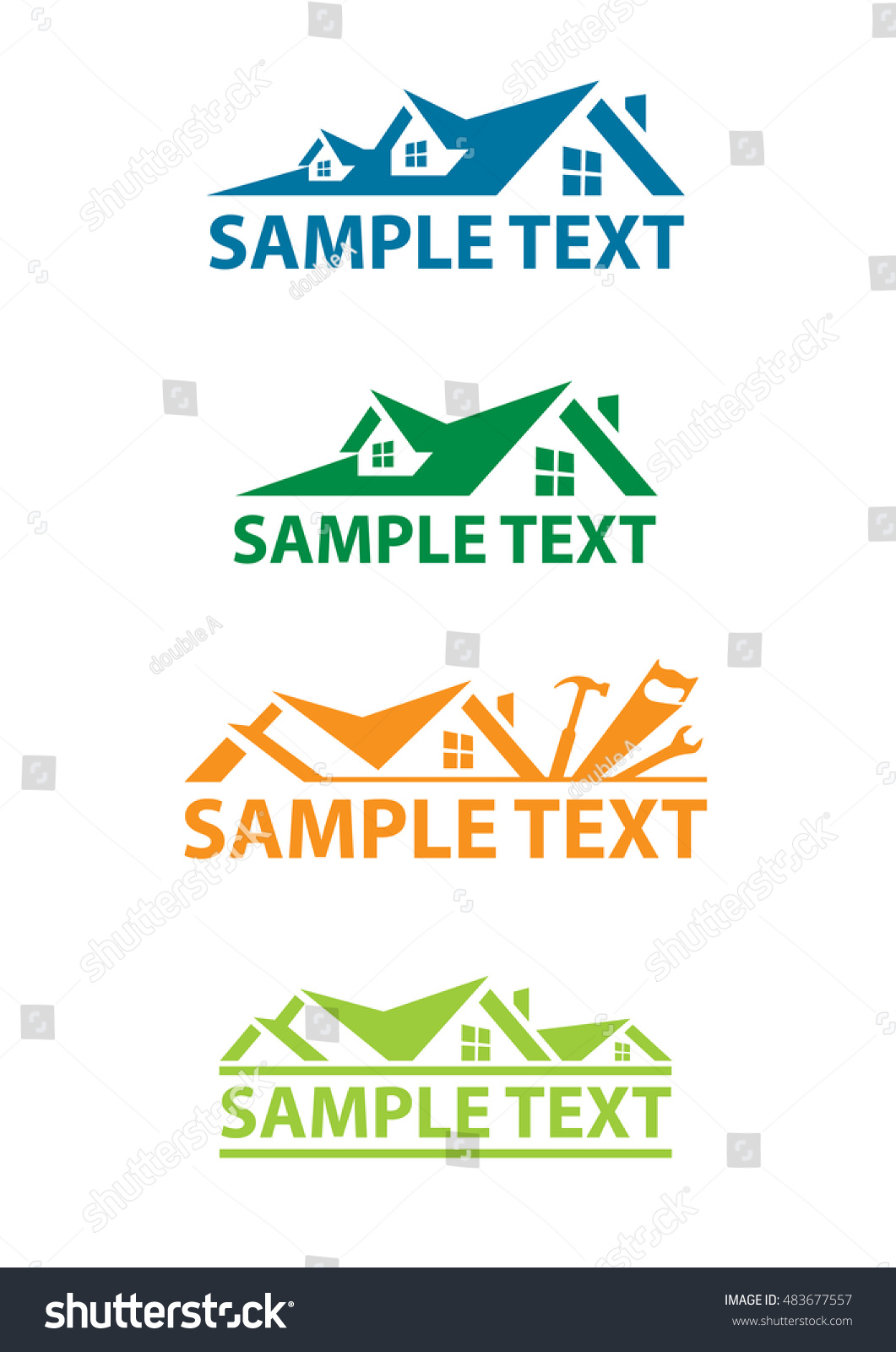 Rooftop Icons Logo Design Rooftop: vetor stock (livre de direitos ...