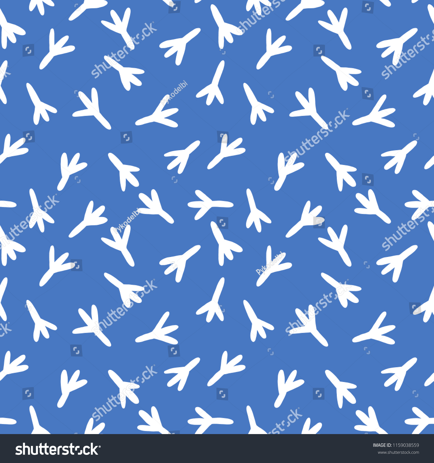 Feet Vector Seamless Texture Stock Vector (Royalty Free) 1159038559