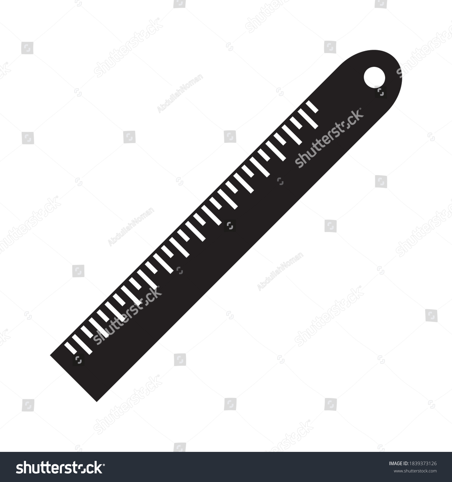 Ruler Icon Design Vector Graphics Stock Vector (Royalty Free ...