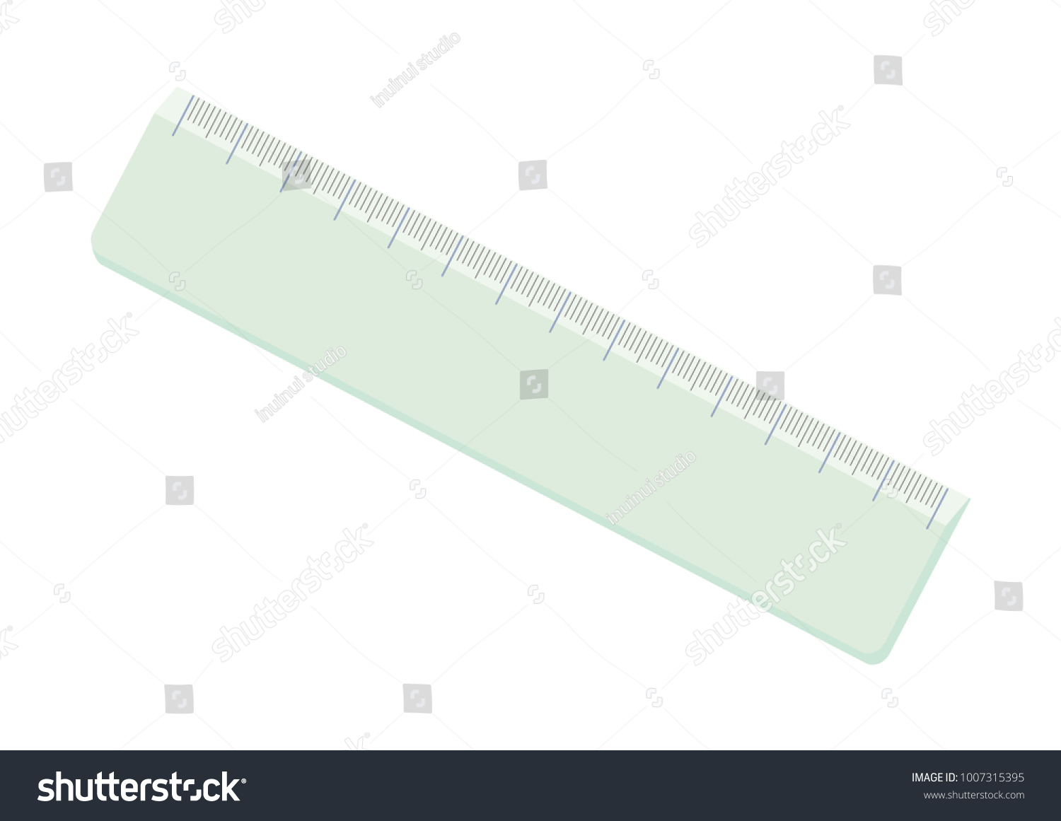 Ruler Isolated On White Background Stock Vector (Royalty Free) 1007315395