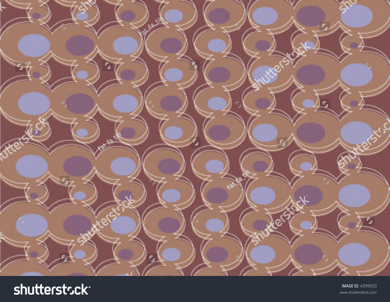 70s Retro Purple Dancing Bubbles Vector Stock Vector (Royalty Free) 4399933