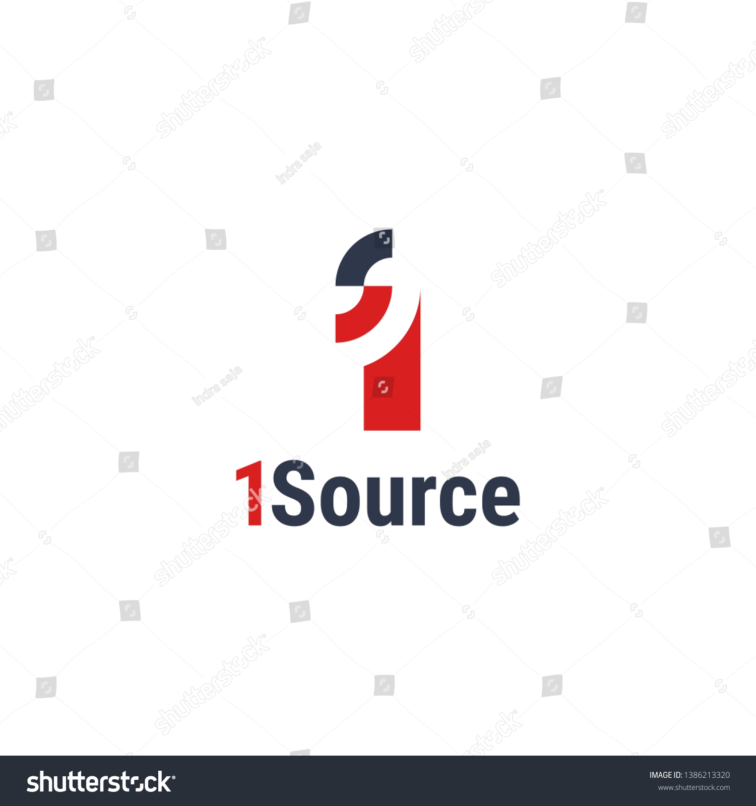 1s S1 S One Initial Logo Stock Vector (Royalty Free) 1386213320