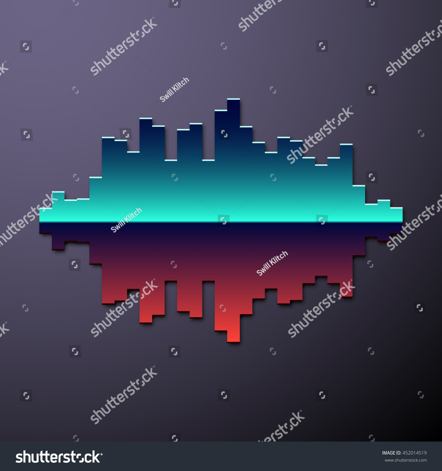 80s Styled Sound Wave 1980 Chrome: vector de stock (libre de regalías ...
