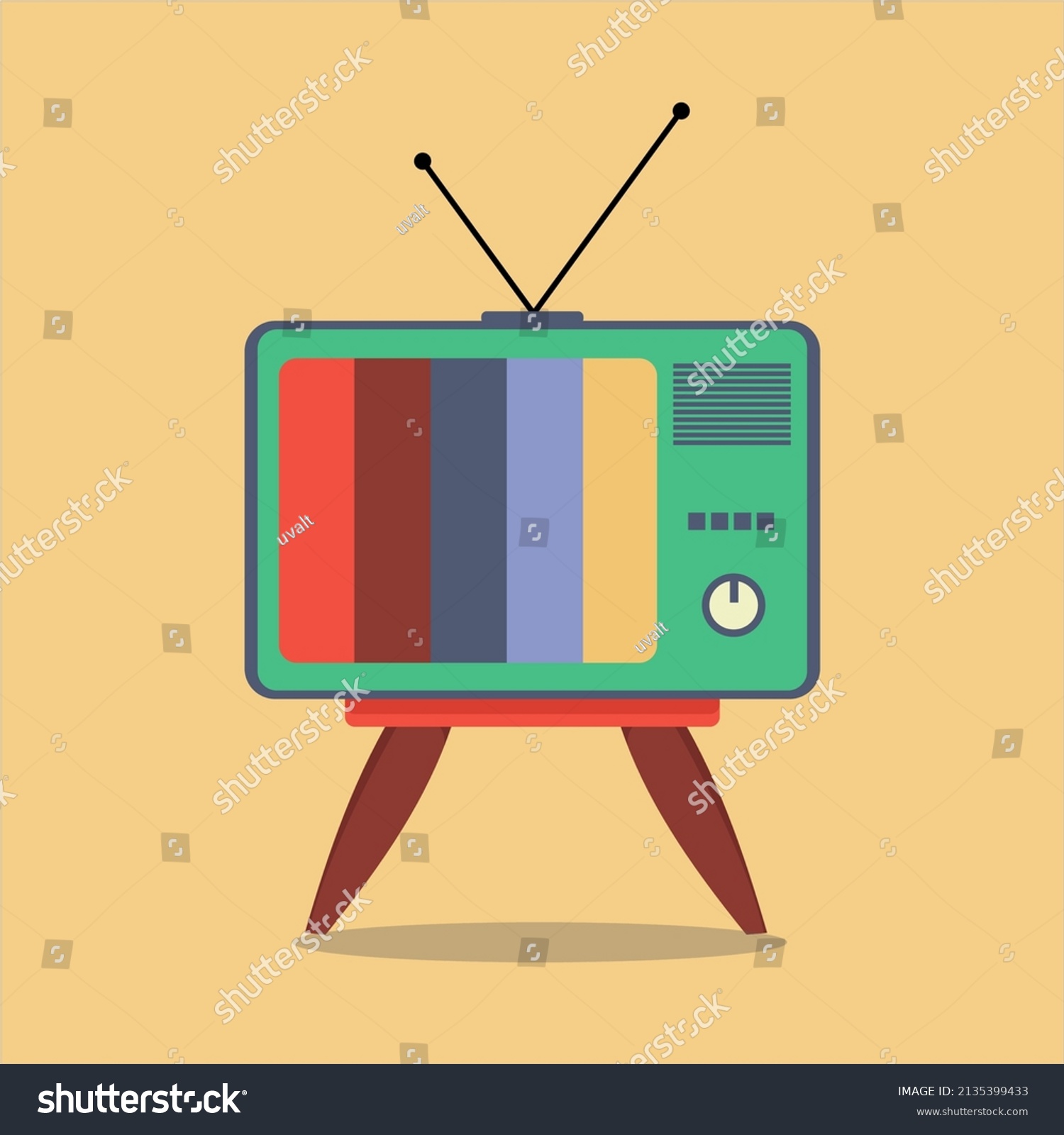 90s Television Vector Color Stock Vector (Royalty Free) 2135399433 ...