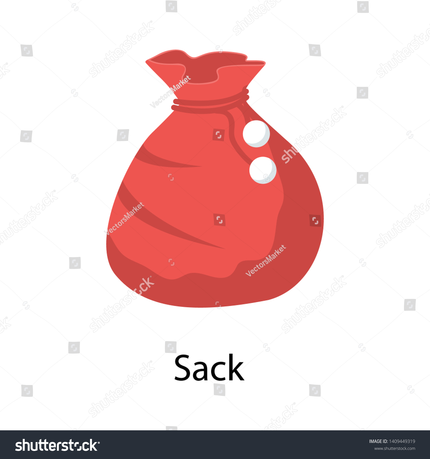 Sack Isometric Icon Design Stock Vector (Royalty Free) 1409449319 ...
