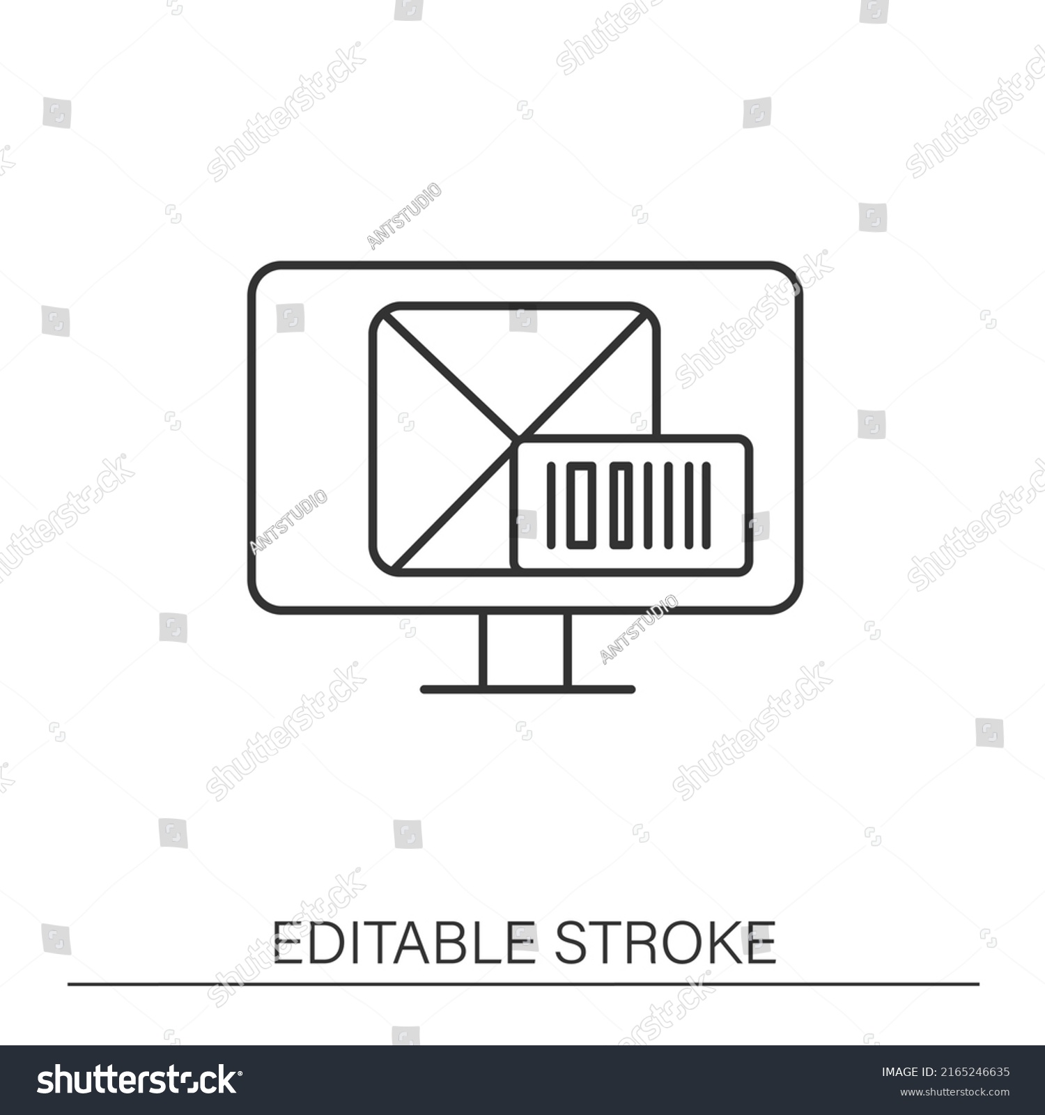 Scan Line Icon Scanning Barcodes On Stock Vector (Royalty Free ...