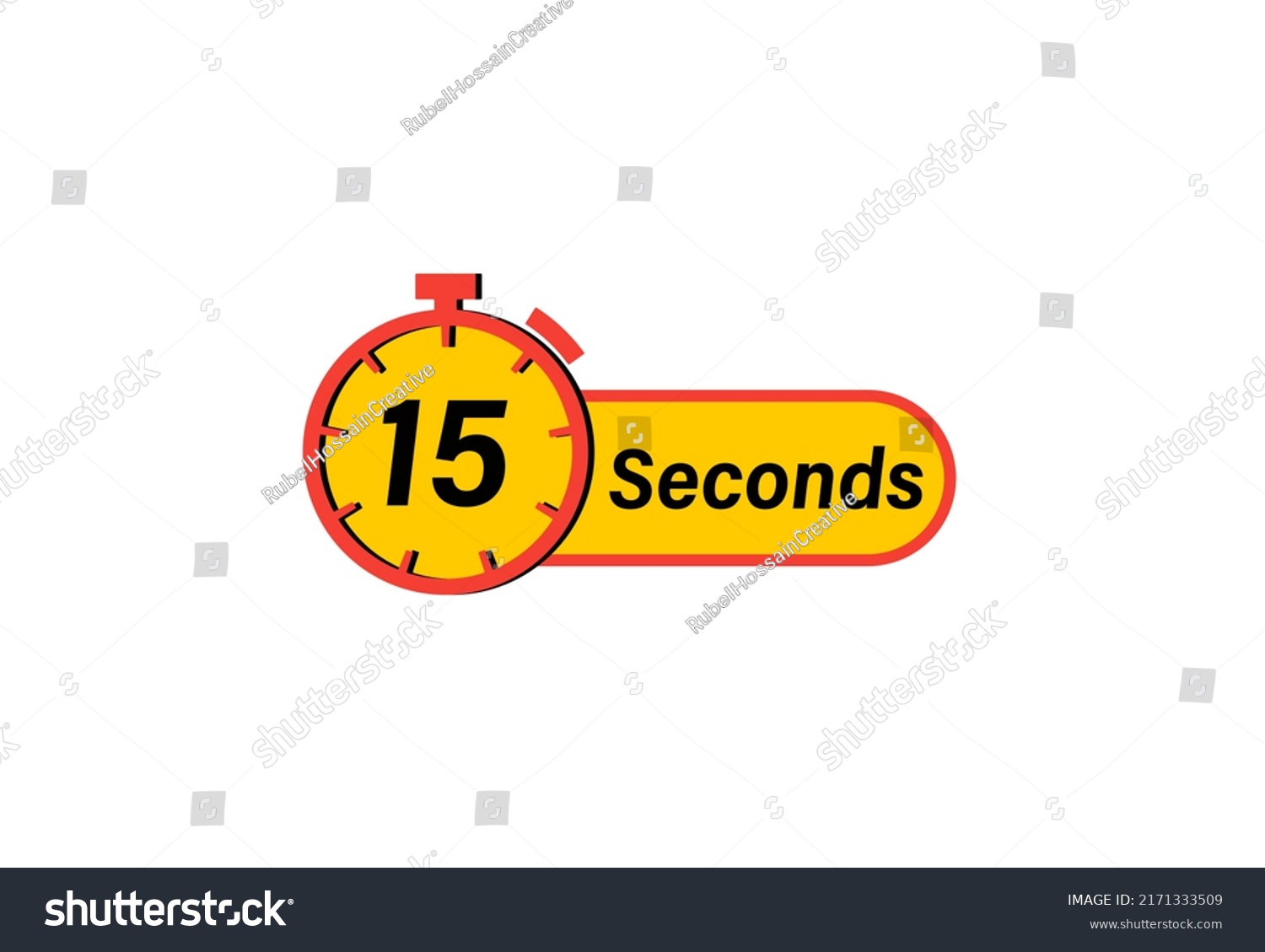 15 Seconds Timers Clocks Timer 15 Stock Vector (Royalty Free ...