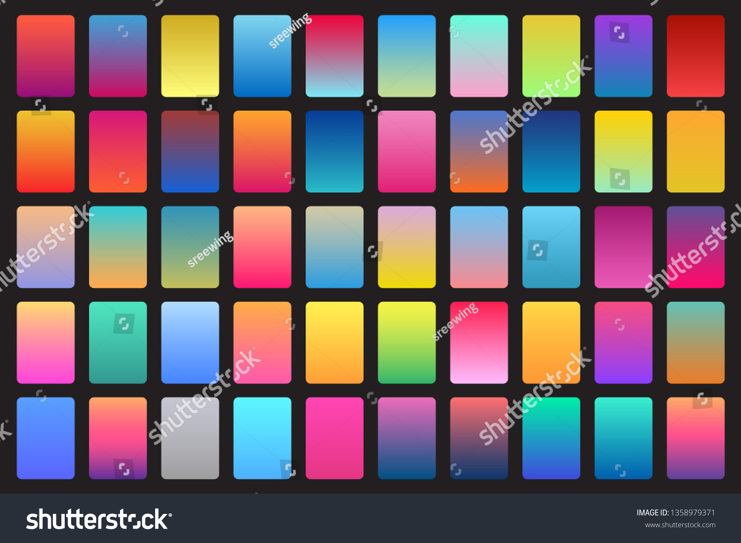 50 Set Off Vector Color Gradients: เวกเตอร์สต็อก (ปลอดค่าลิขสิทธิ์ ...