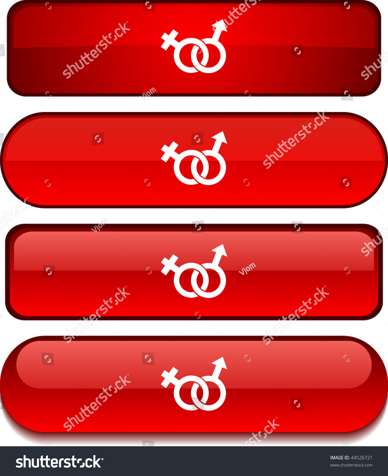 Sex Web Buttons Vector Illustration Stock Vector Royalty Free 44526721