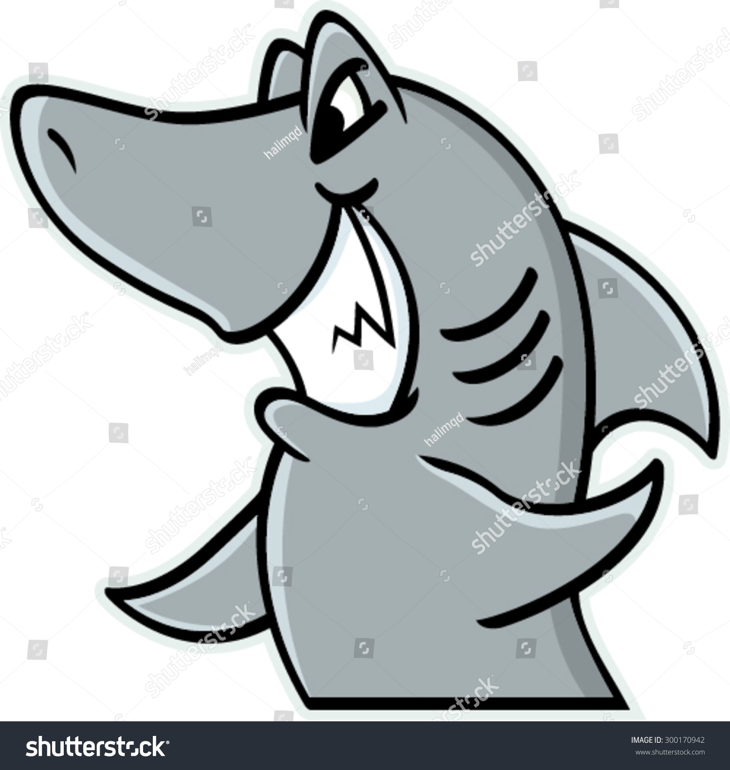 Sharks Vector Illustration Stock Vector (Royalty Free) 300170942