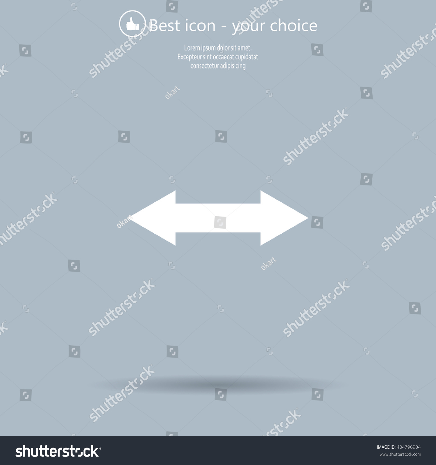 2 Side Arrow Illustration Icon Stock Vector (Royalty Free) 404796904 ...