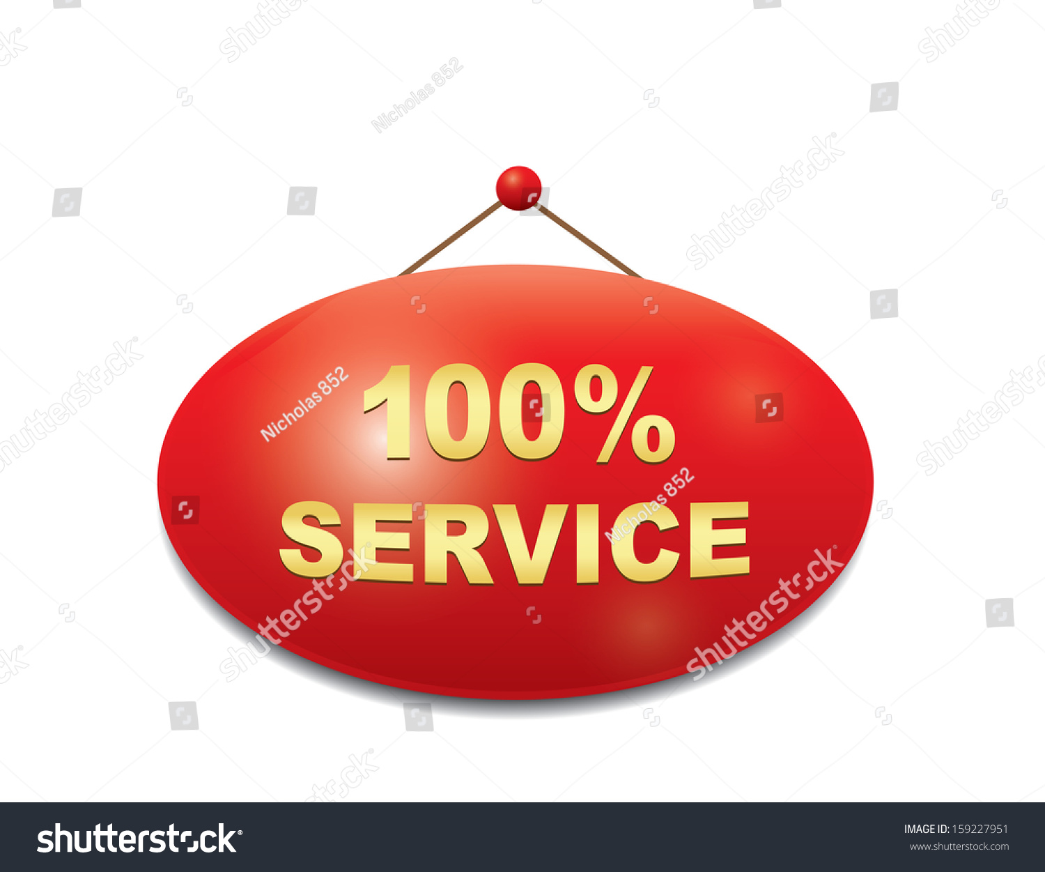 Sign 100 Service Stock Vector (Royalty Free) 159227951 | Shutterstock