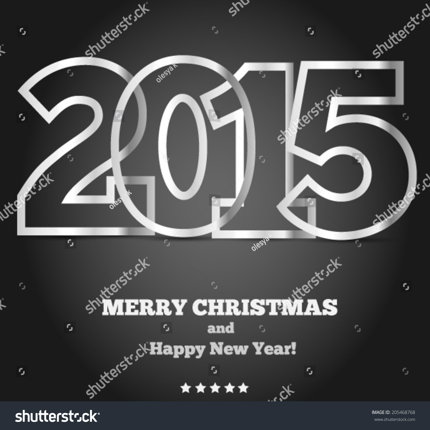 2015 Silver Metallic Fonts Vector Eps Stock Vector (Royalty Free ...