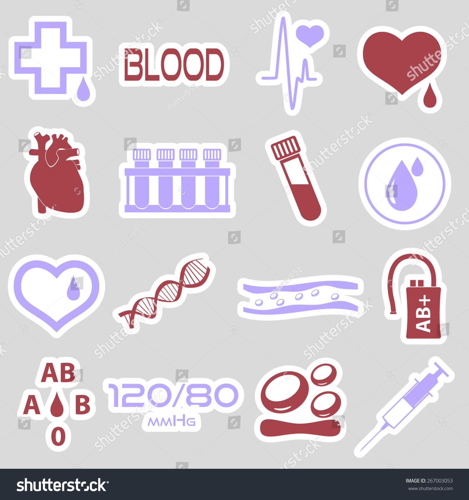 16 Simple Blood Vector Stickers Set: เวกเตอร์สต็อก (ปลอดค่าลิขสิทธิ์ ...