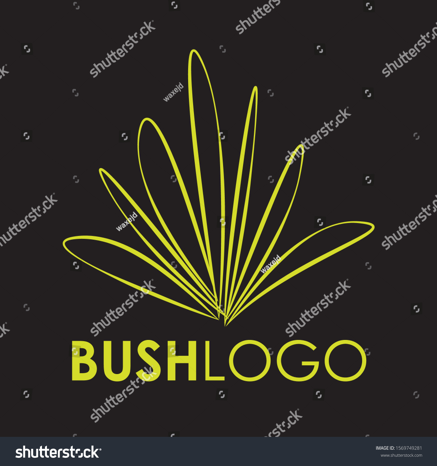Simple Bush Logo Vector Illustration Stock Vector (Royalty Free ...
