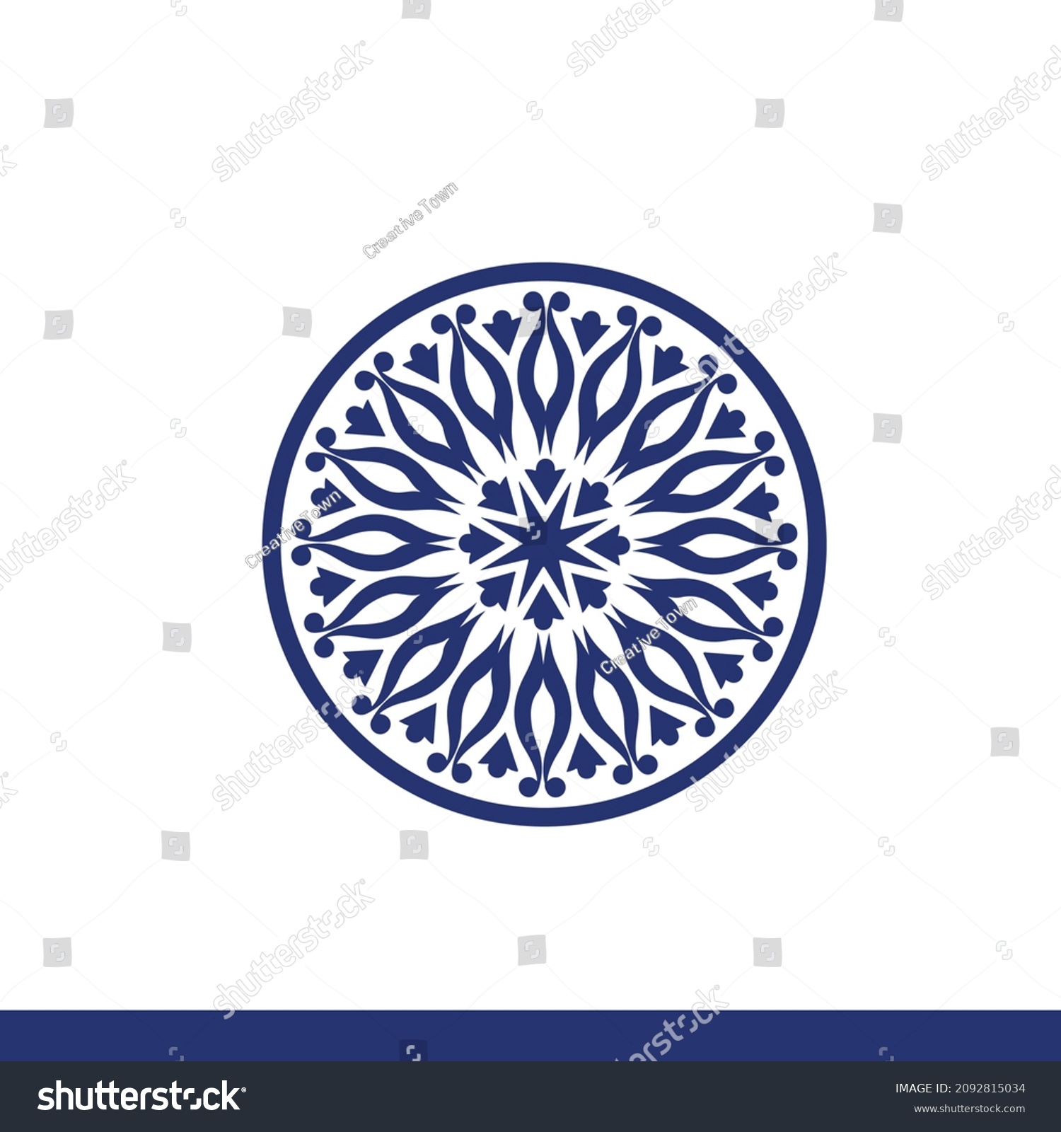 Simple Mandala Clip Art Vector Design Stock Vector (Royalty Free ...