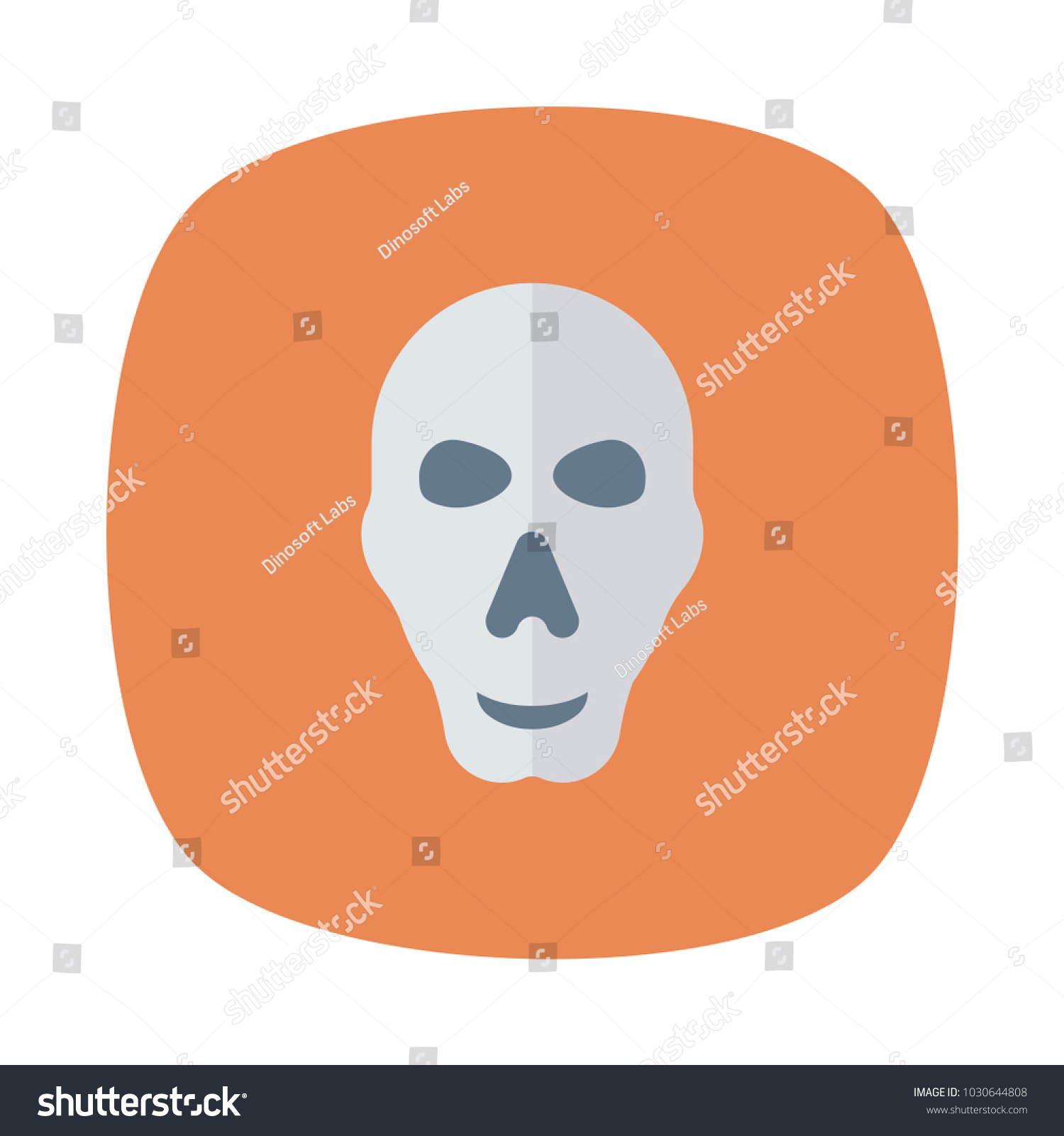 Skull Skeleton Face Stock Vector (Royalty Free) 1030644808