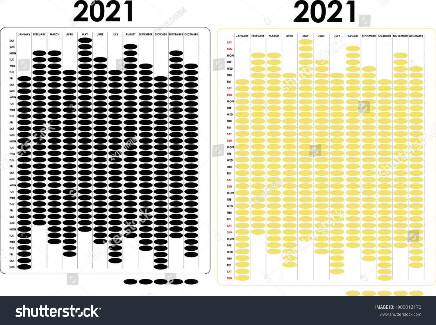 2021 Smiley Calendar Face Poster Stock Vector (Royalty Free) 1905012172