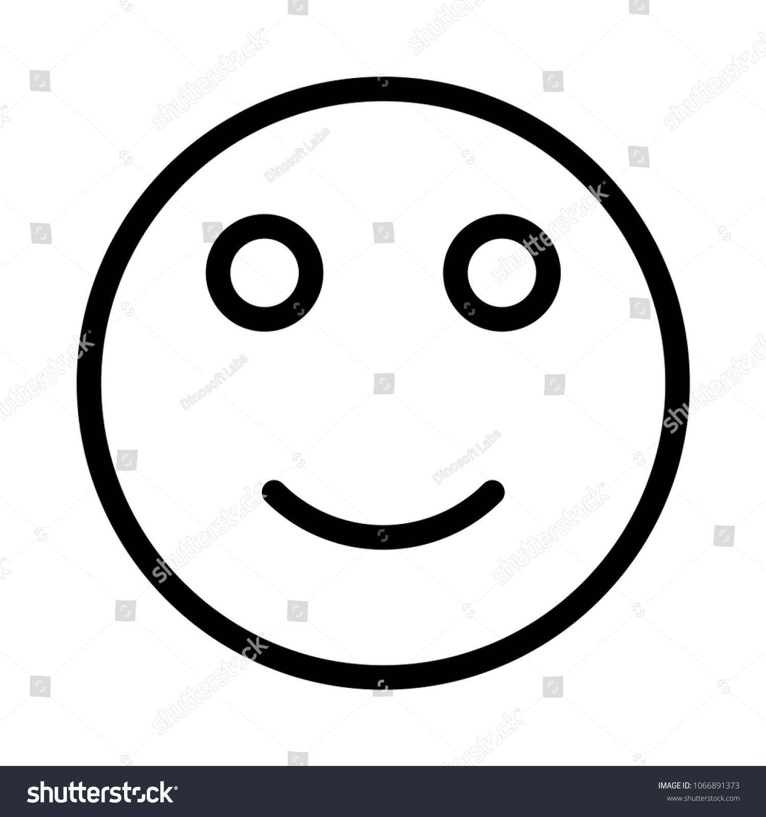 Smiley Face Emoji Stock Vector (Royalty Free) 1066891373 | Shutterstock