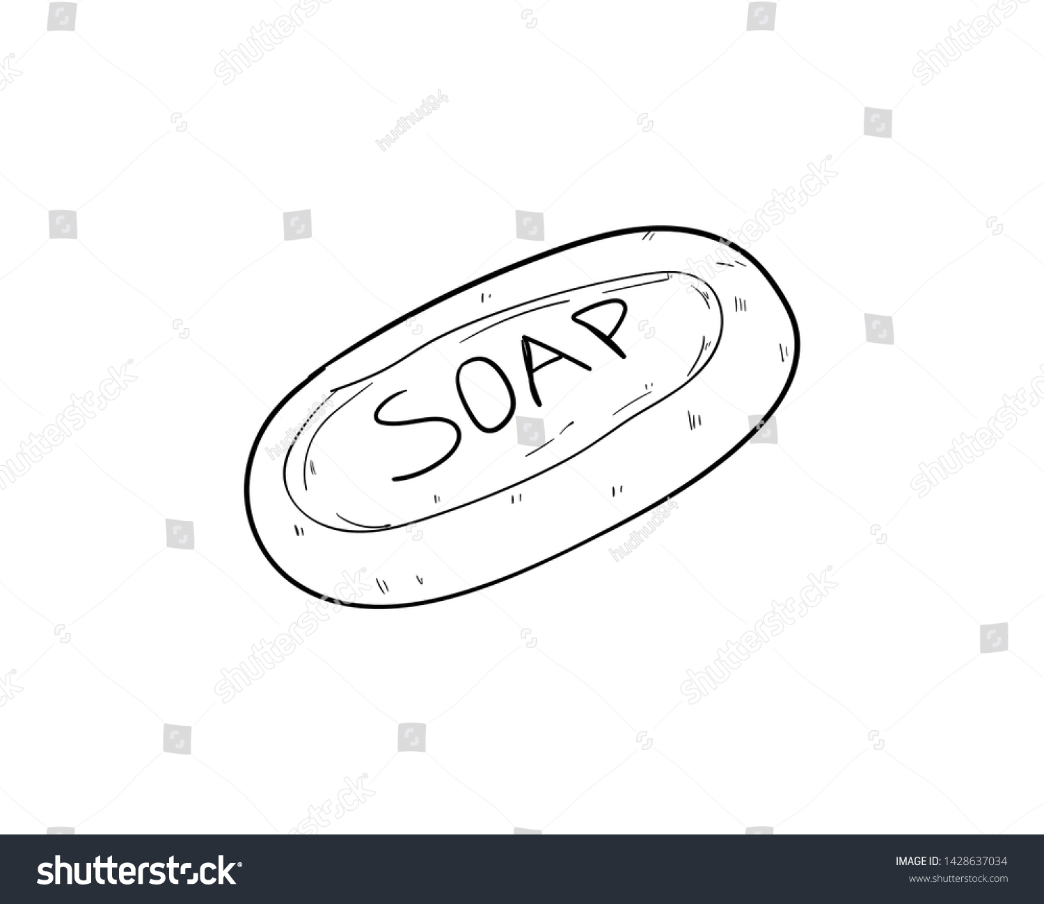 Soap Doodle Icon Vector Hand Drawing Stock Vector (Royalty Free ...