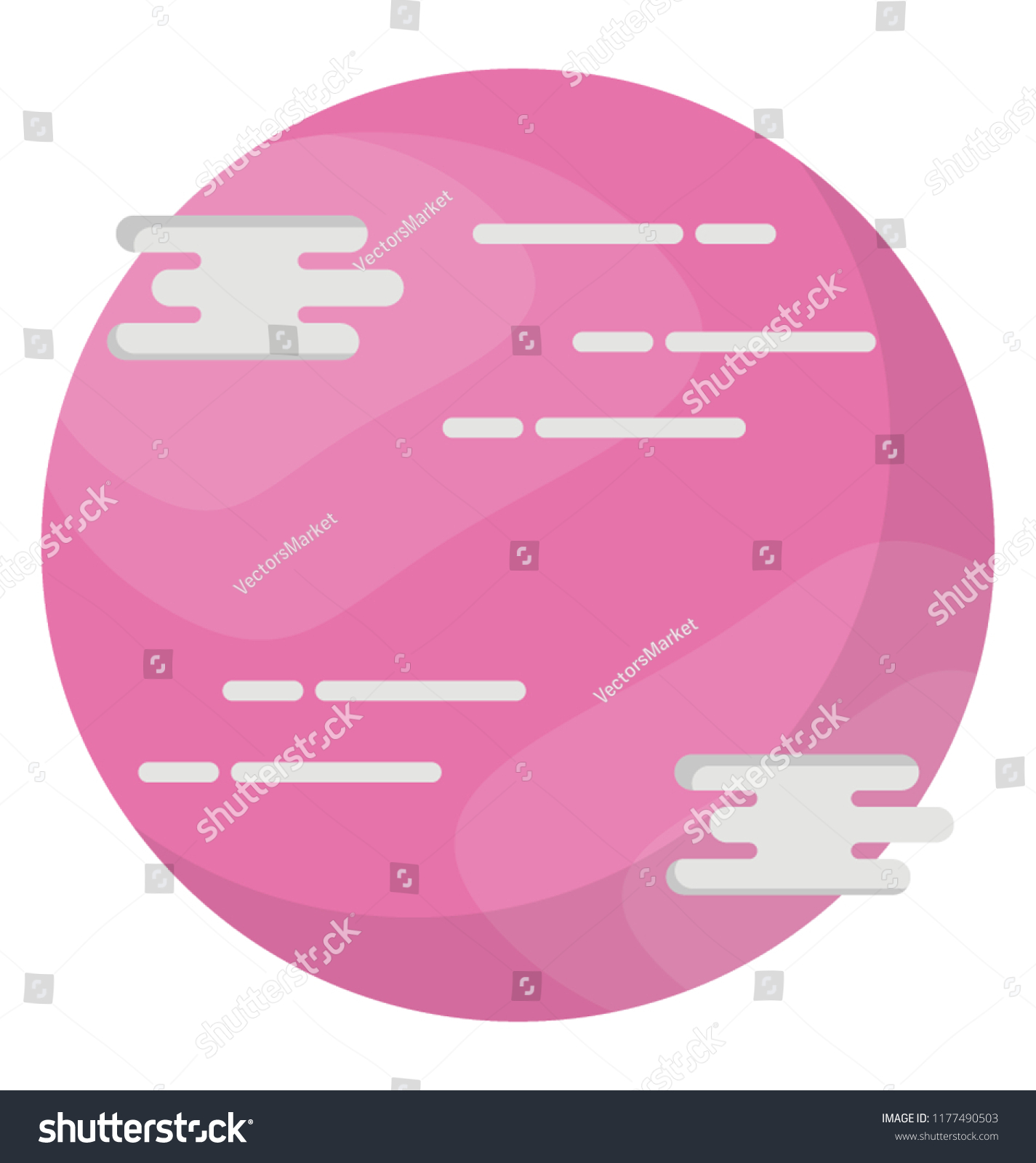 Space Planet Venus Icon Stock Vector (Royalty Free) 1177490503
