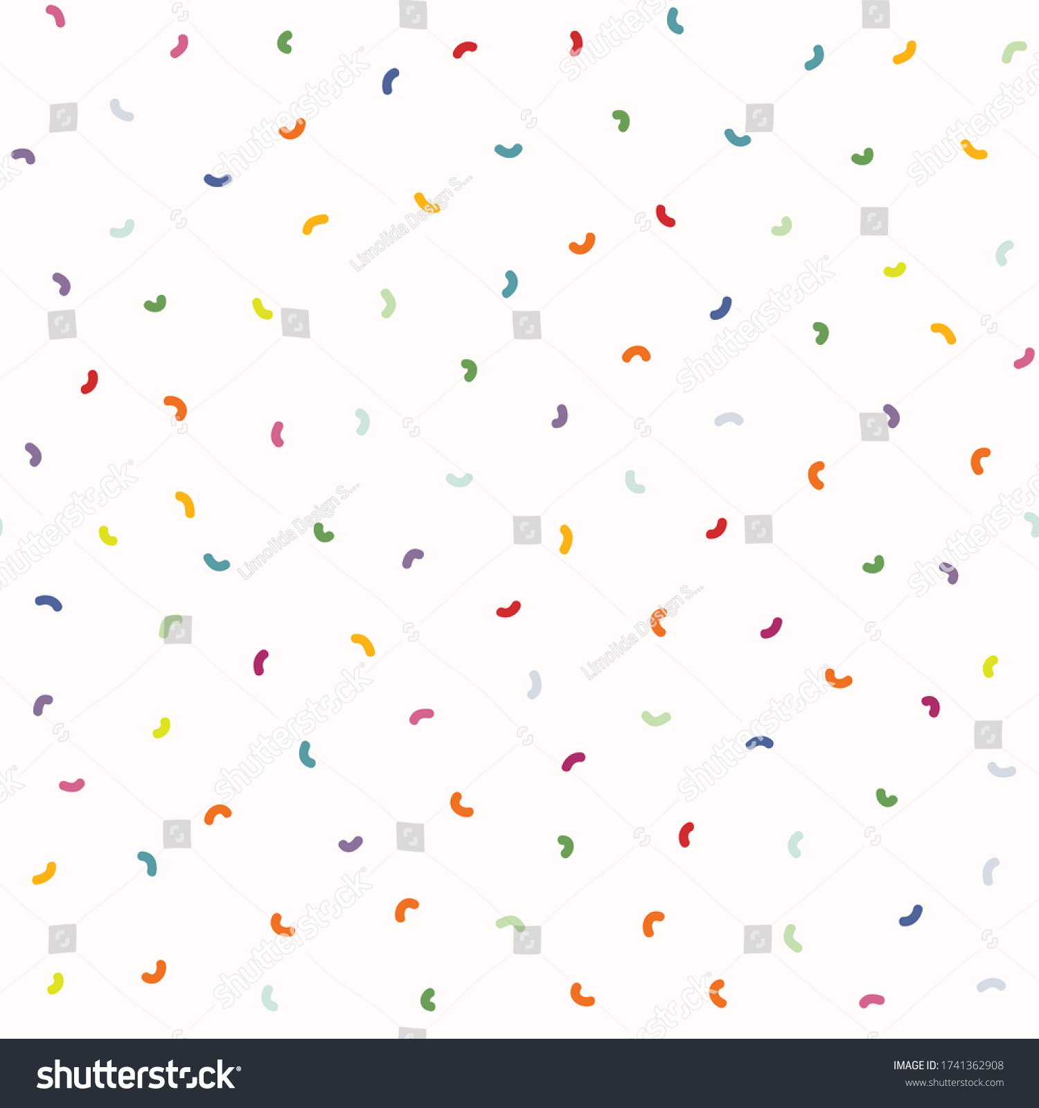 Sparse Confetti Dotty Paper Texture Seamless Stock Vector (Royalty Free ...