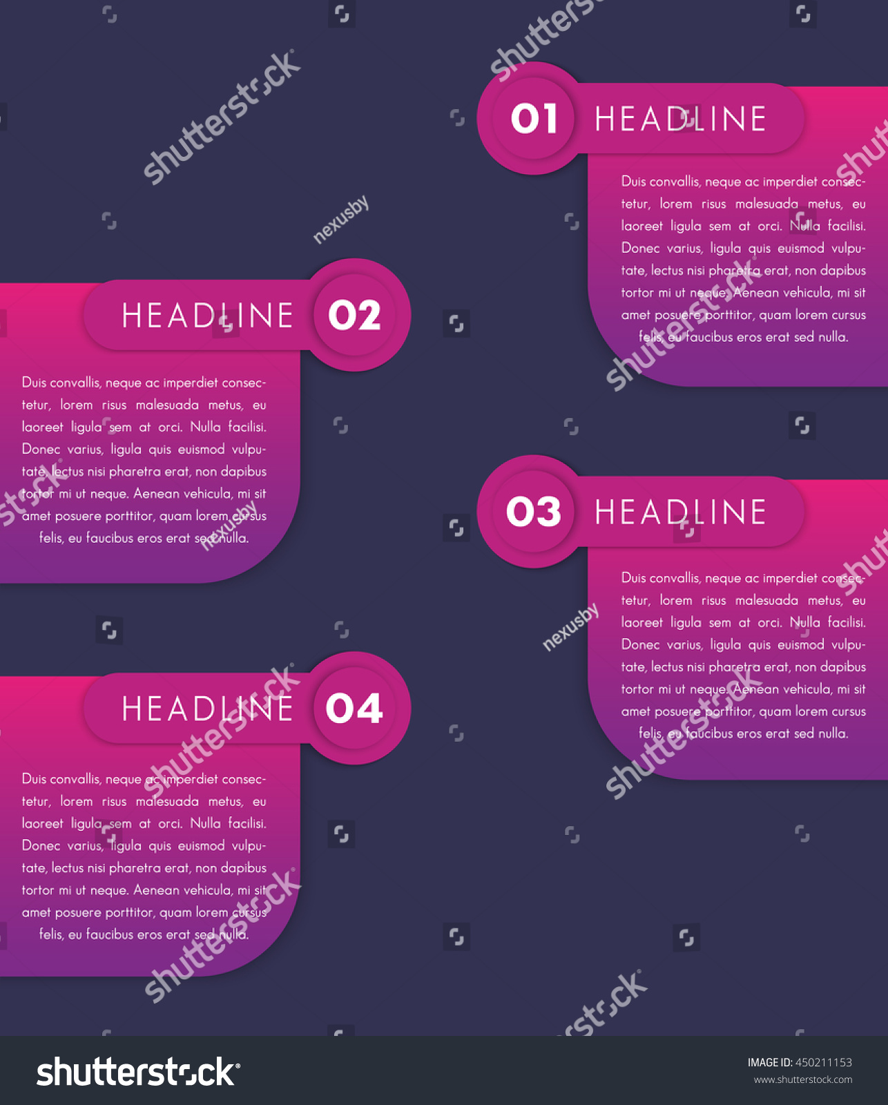 1234 Step Labels Timeline Template Infographics : image vectorielle de ...