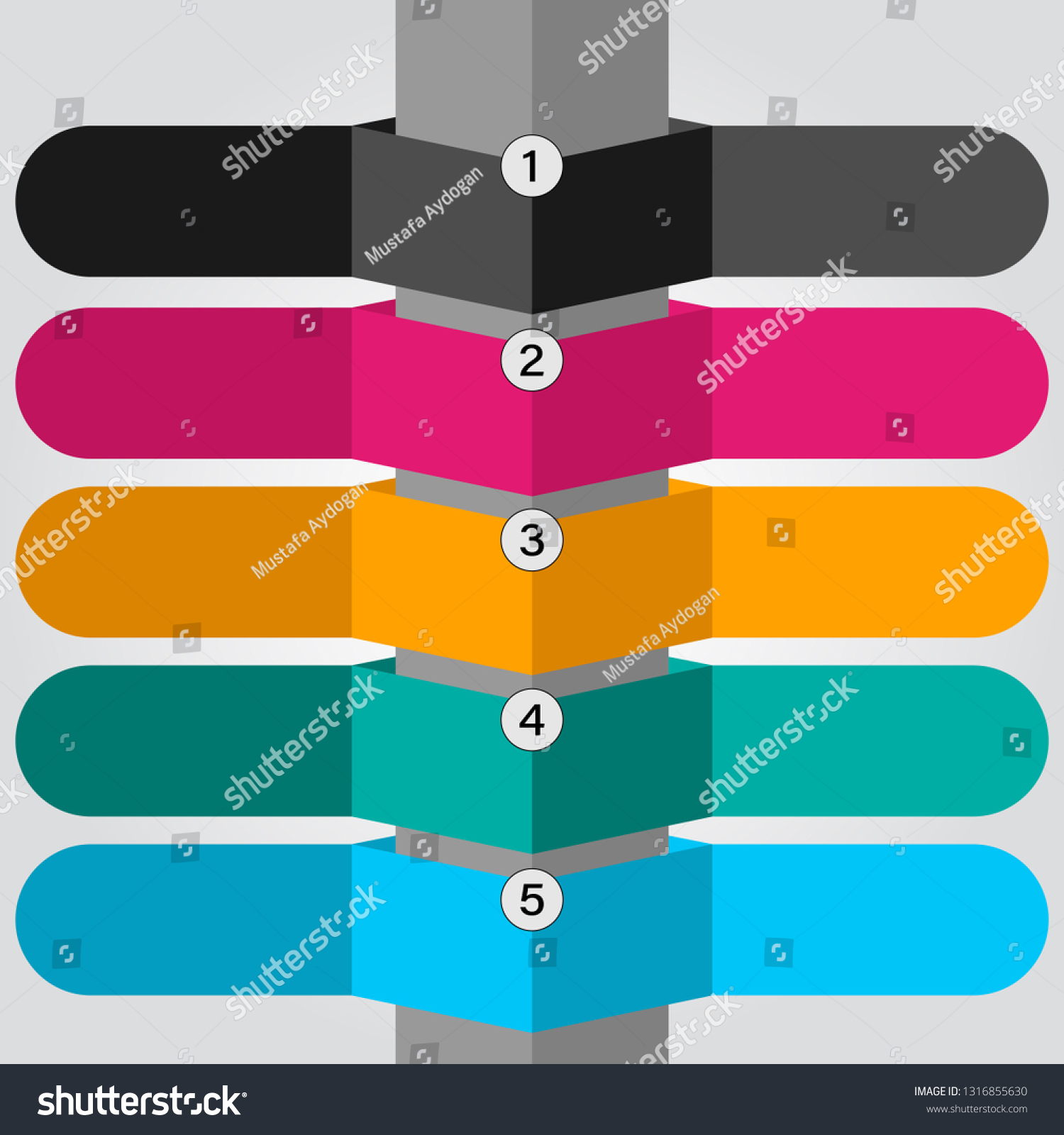10 Steps Blank Infographic 스톡 벡터(로열티 프리) 1316855630 | Shutterstock