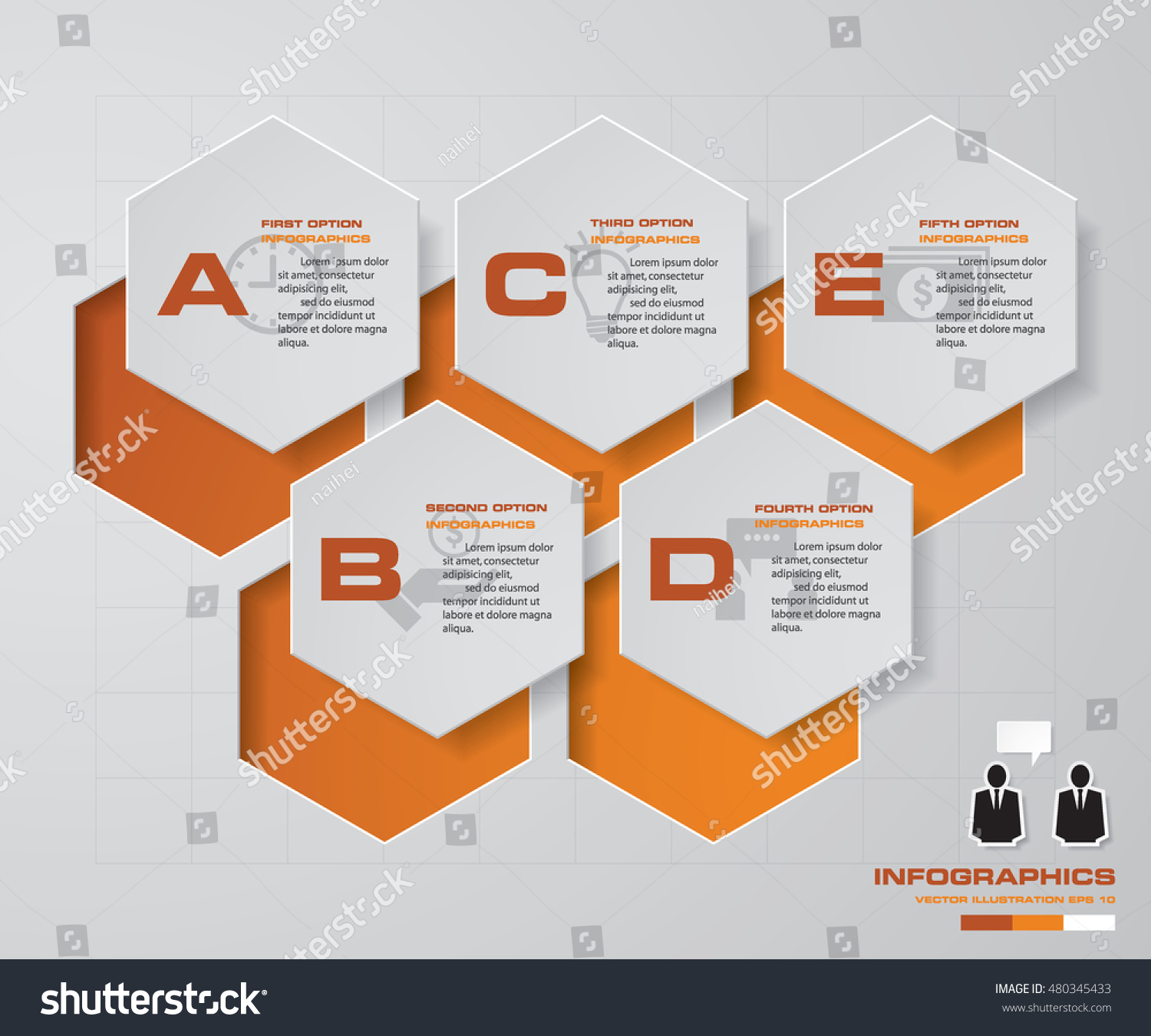 5 Steps Chart Layout Sample Textdata Stock Vector (Royalty Free ...