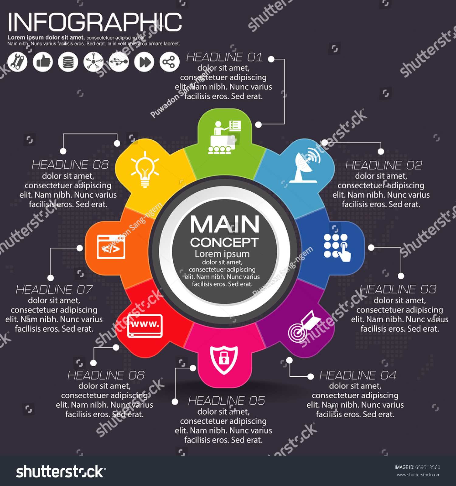 8 Steps Infographic Design Elements Your Stock Vector (Royalty Free ... 8 Steps Infographic Design Elements Your Stock Vector (Royalty Free ...