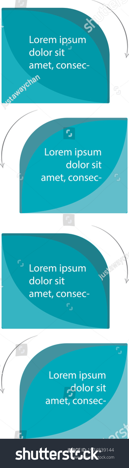 4 Steps Infographic Diagram 4 Elements Stock Vector (Royalty Free ...