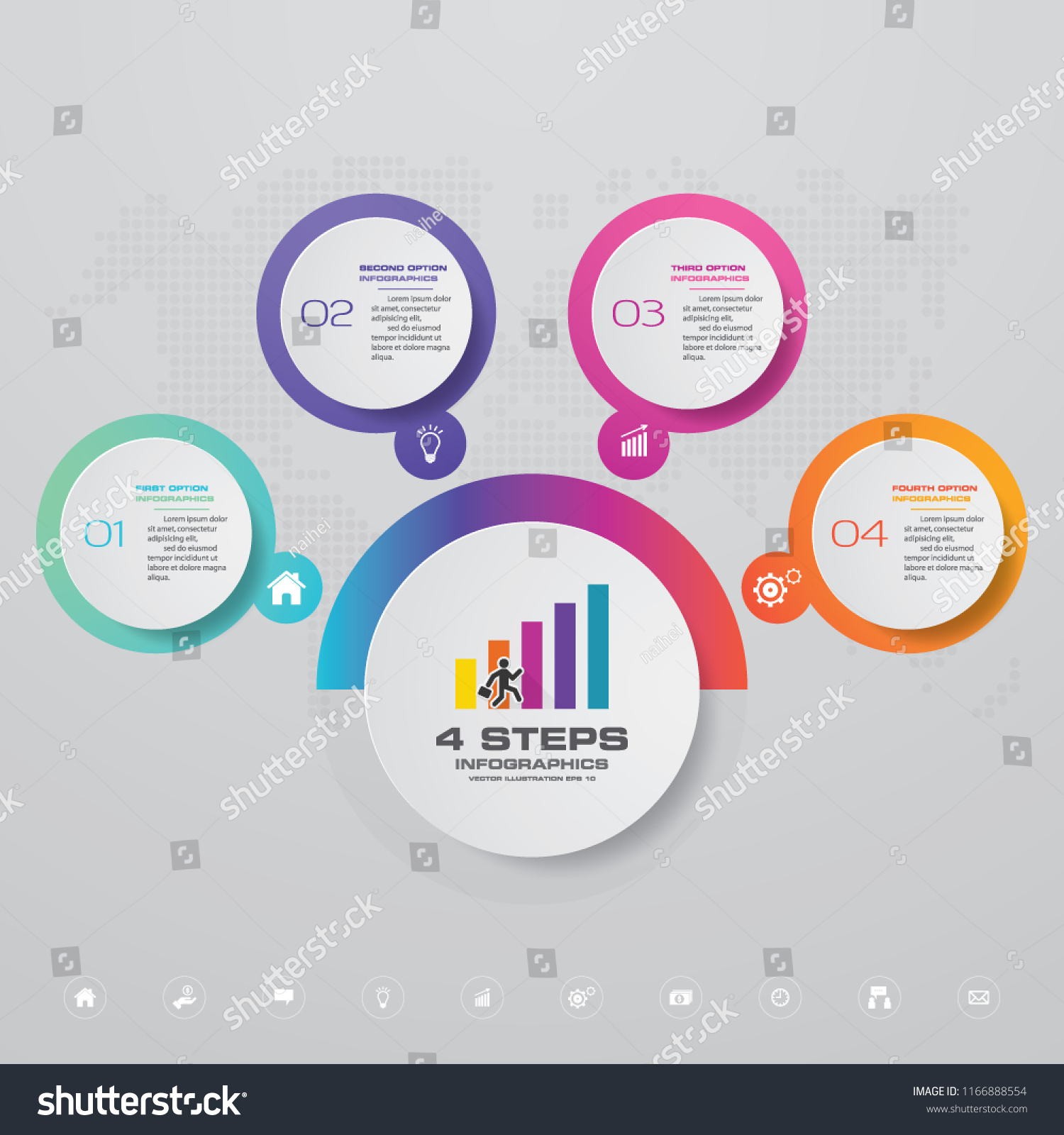 5 Steps Presentation Chart Infographic 5 Stock Vector (Royalty Free ...