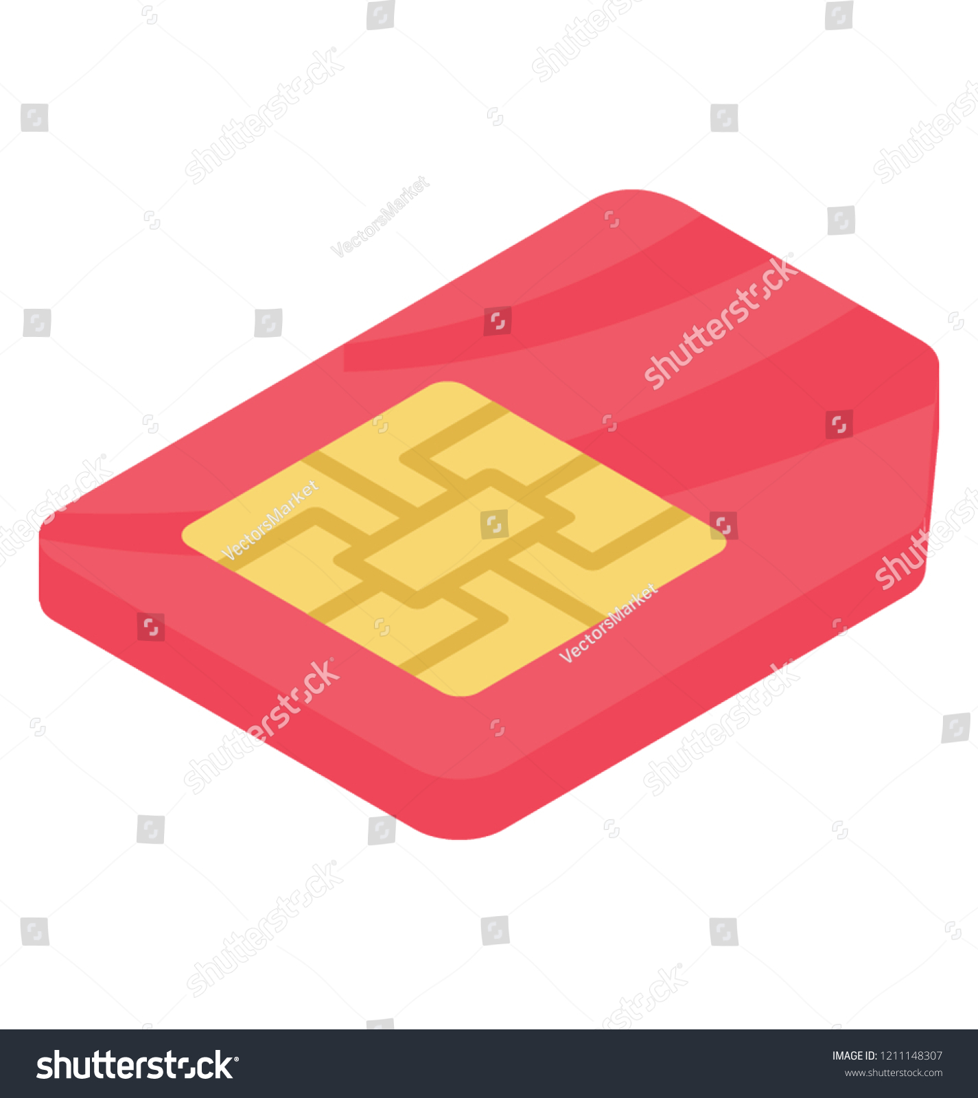 Subscriber Identity Module Known Sim Stock Vector (Royalty Free) 1211148307