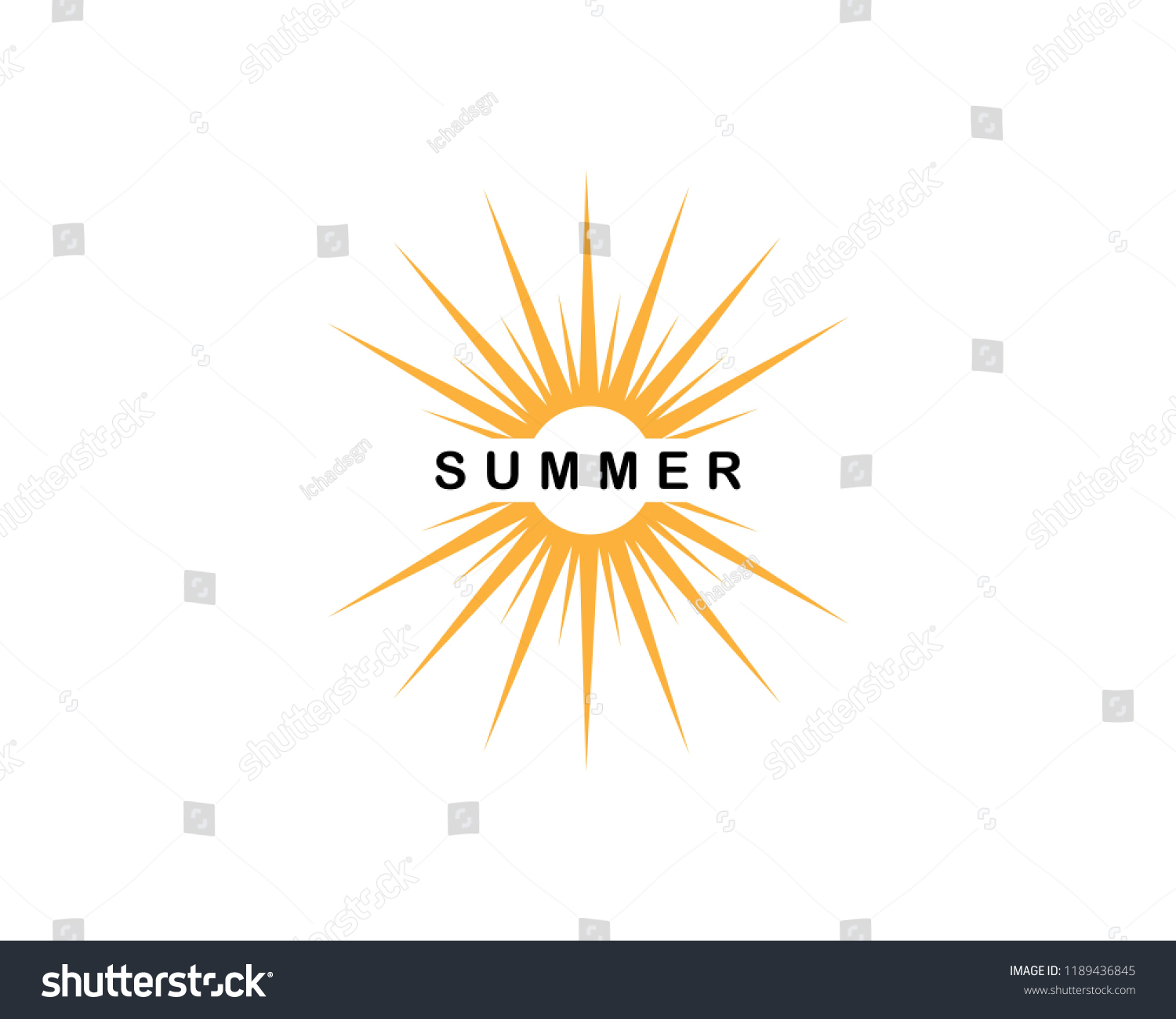 Sun Logo Light Icon Stock Vector (Royalty Free) 1189436845 - Shutterstock