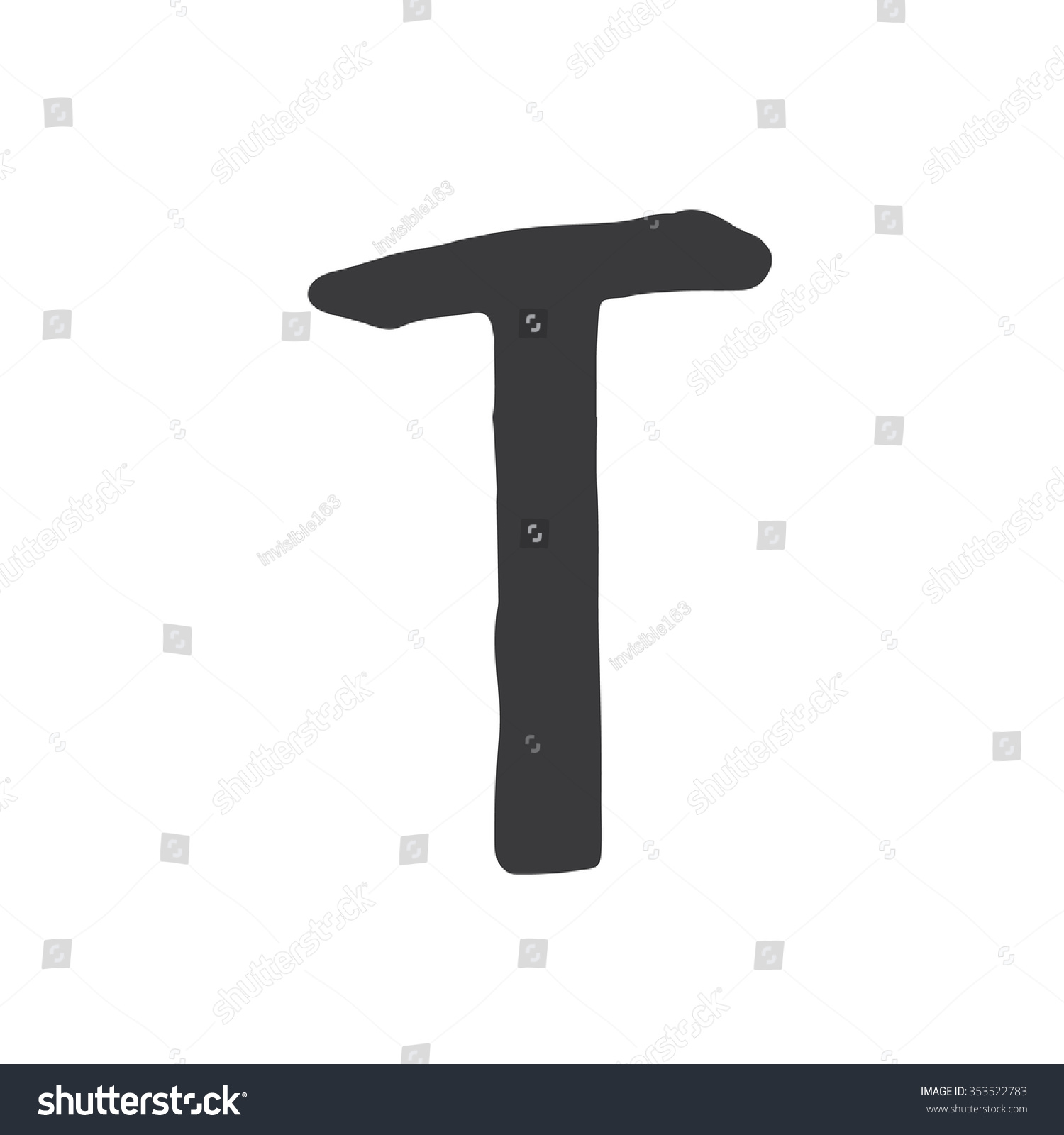 T Hand Written Marker Alphabet Vector: เวกเตอร์สต็อก (ปลอดค่าลิขสิทธิ์ ...