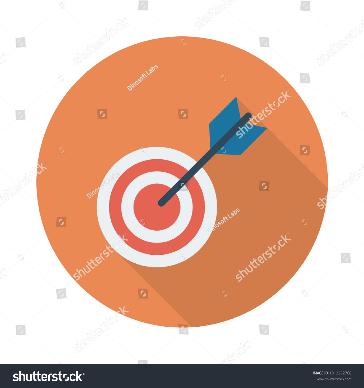 Target Aim Goal Stock Vector (Royalty Free) 1012252768