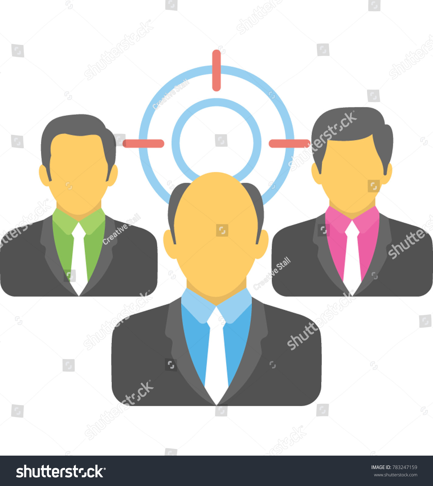 Target Audience Vector Icon Stock Vector (Royalty Free) 783247159 ...