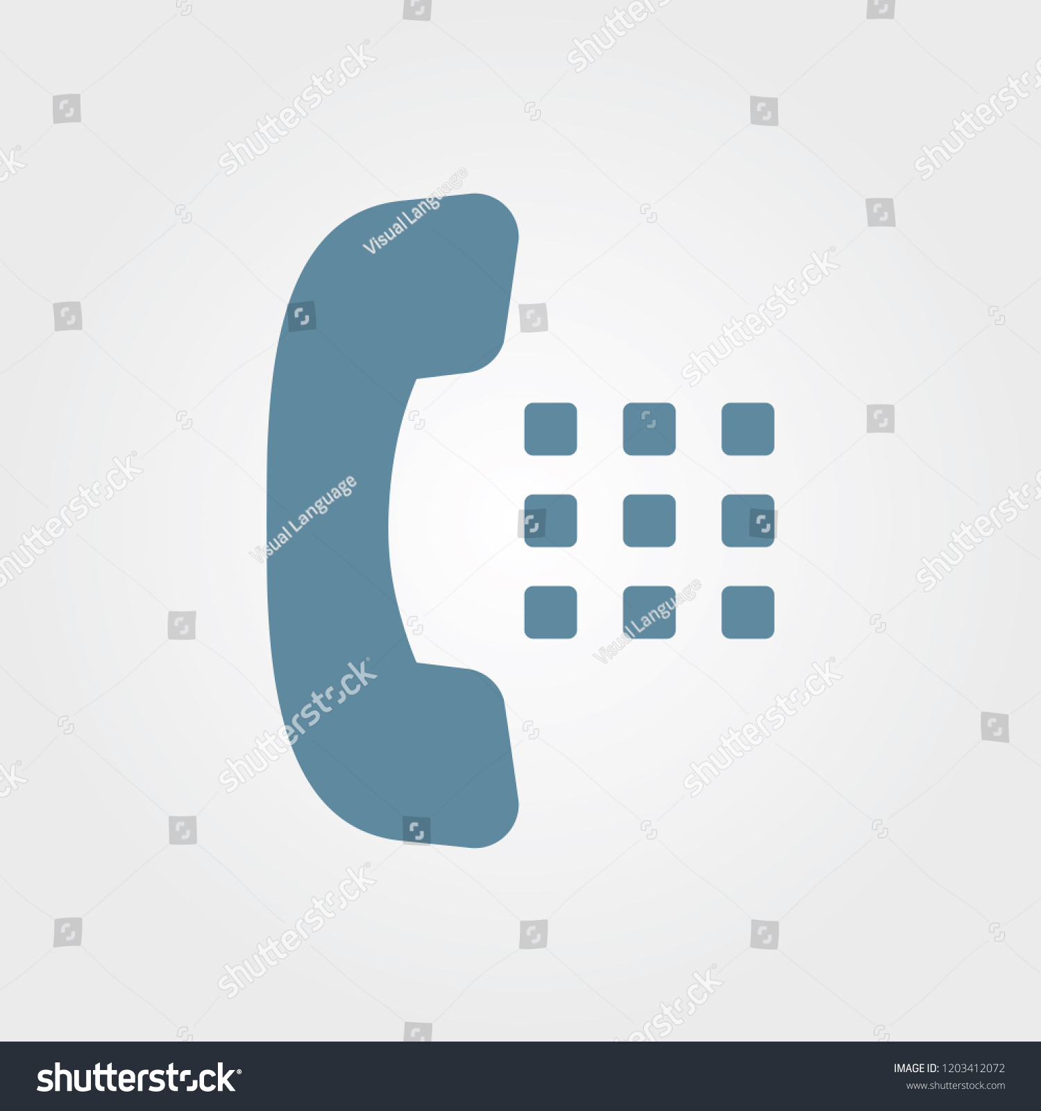 Telephone Dial Icon Stock Vector (Royalty Free) 1203412072 | Shutterstock