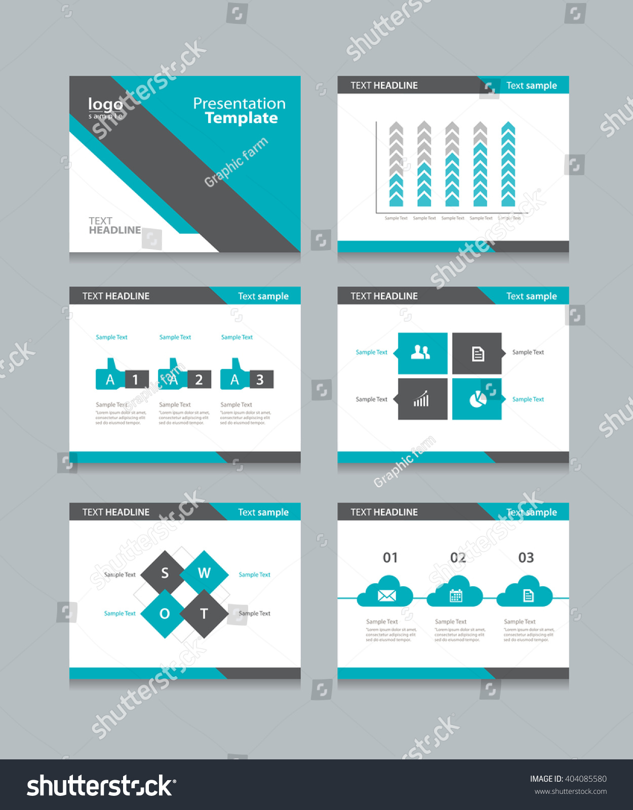 Stock vektor „Template Presentation Slides Background Designinfo Graphs ...