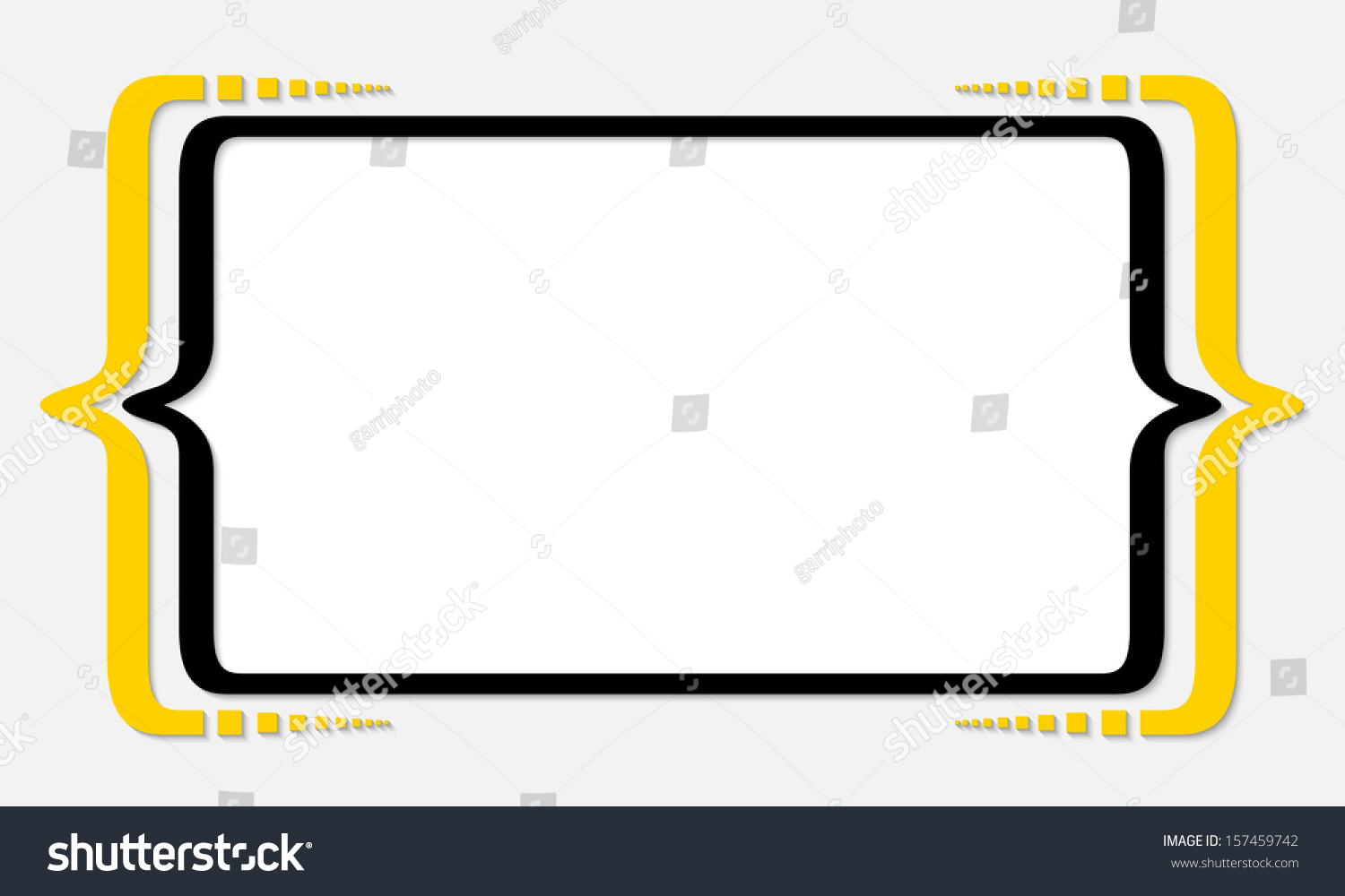 Text Box Any Text Square Brackets Stock Vector (Royalty Free) 157459742